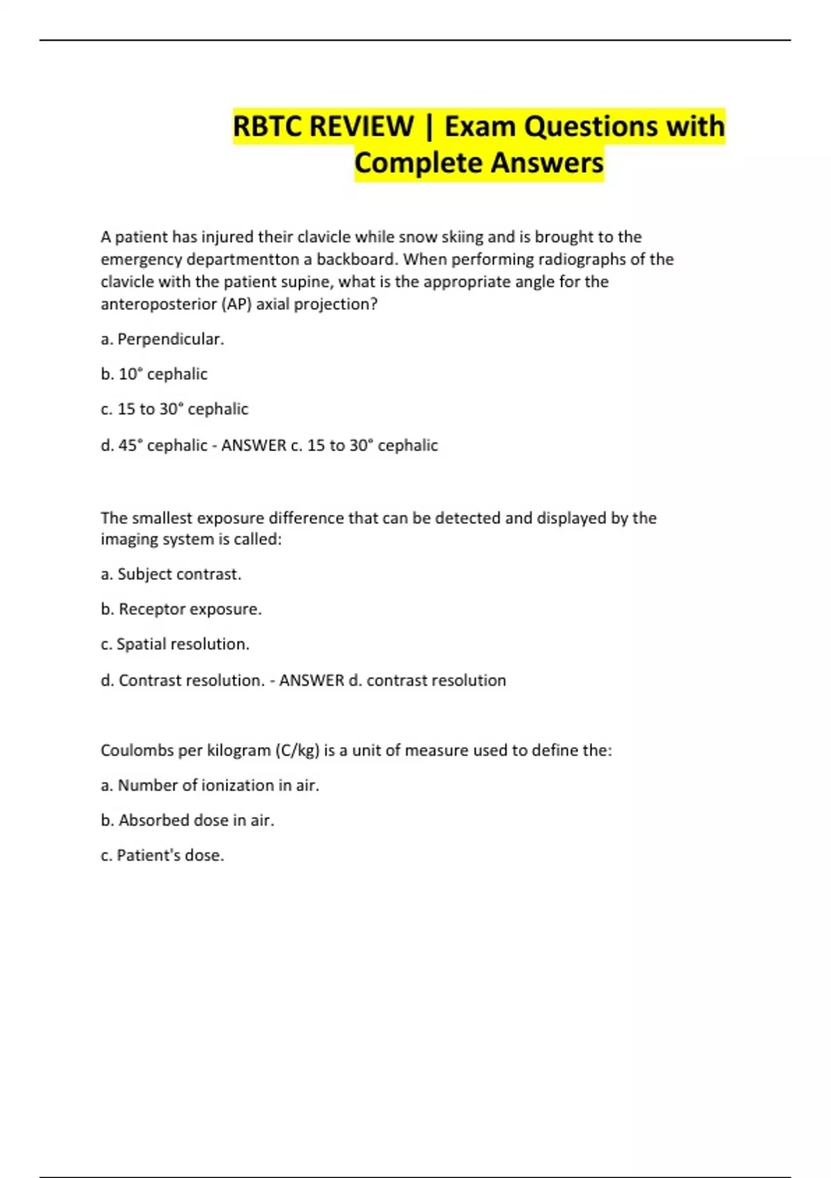 RBTC REVIEW | Exam Questions with Complete Answers - RBTC - Stuvia NL