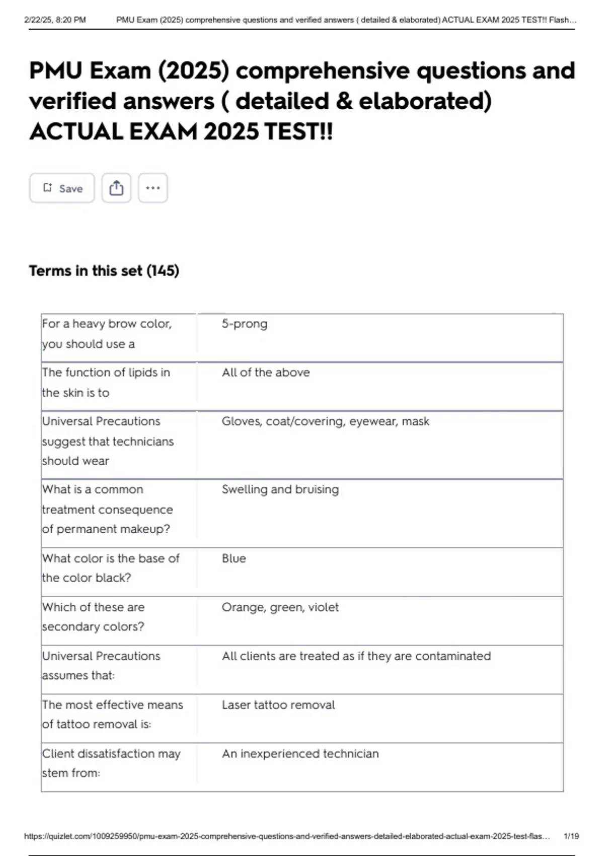 PMU Exam (2025) comprehensive questions and verified answers ( detailed ...