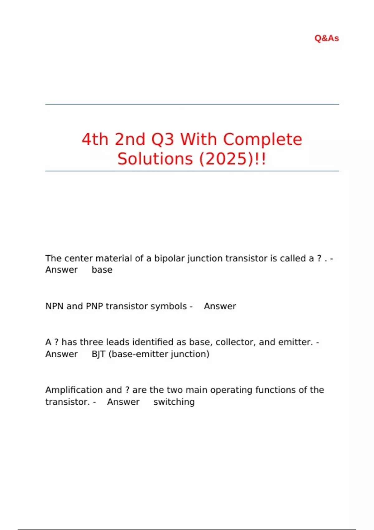 D081 (2025)!! - Stuvia US