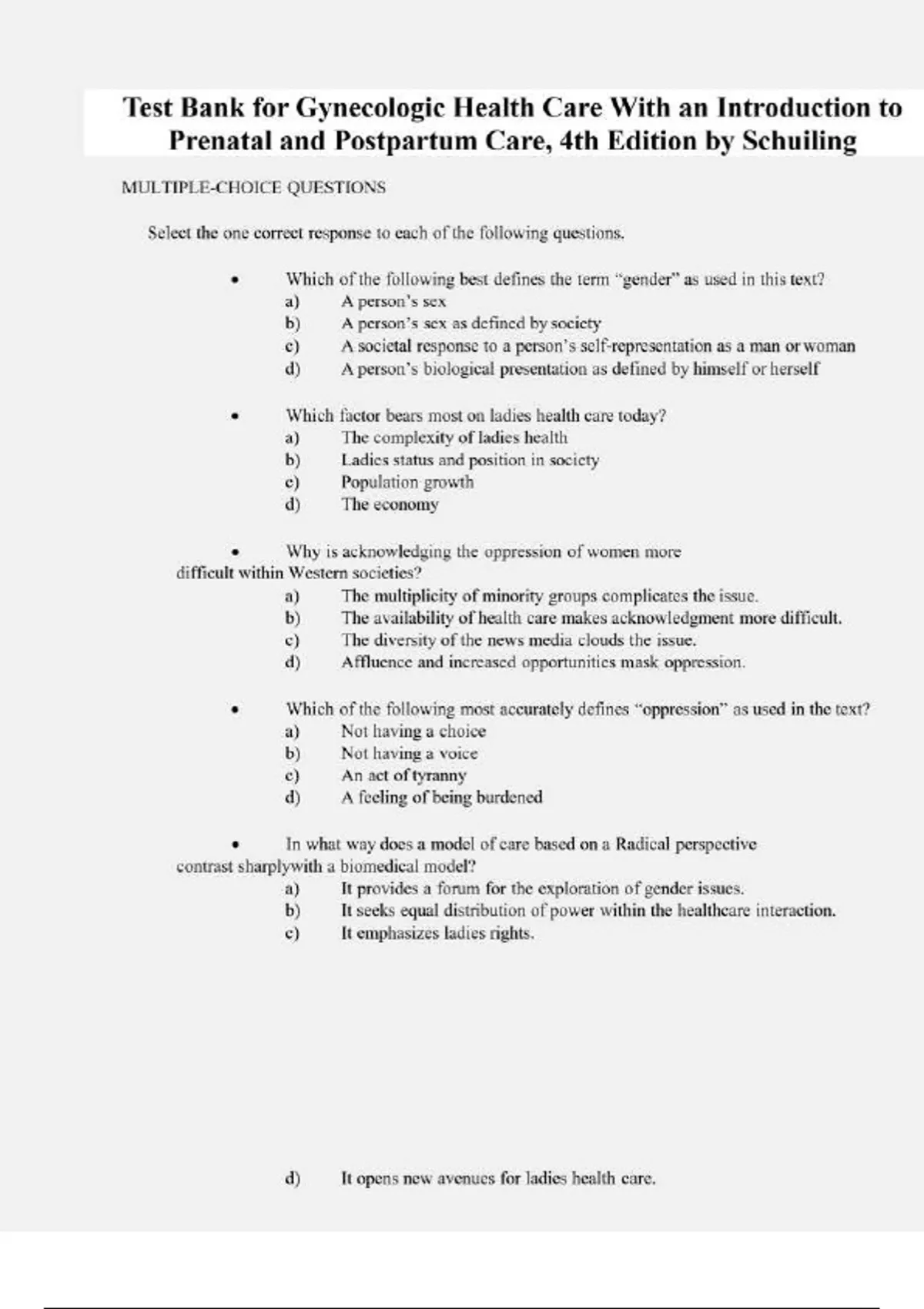 Gynecologic Health Care: With an Introduction to Prenatal and ...