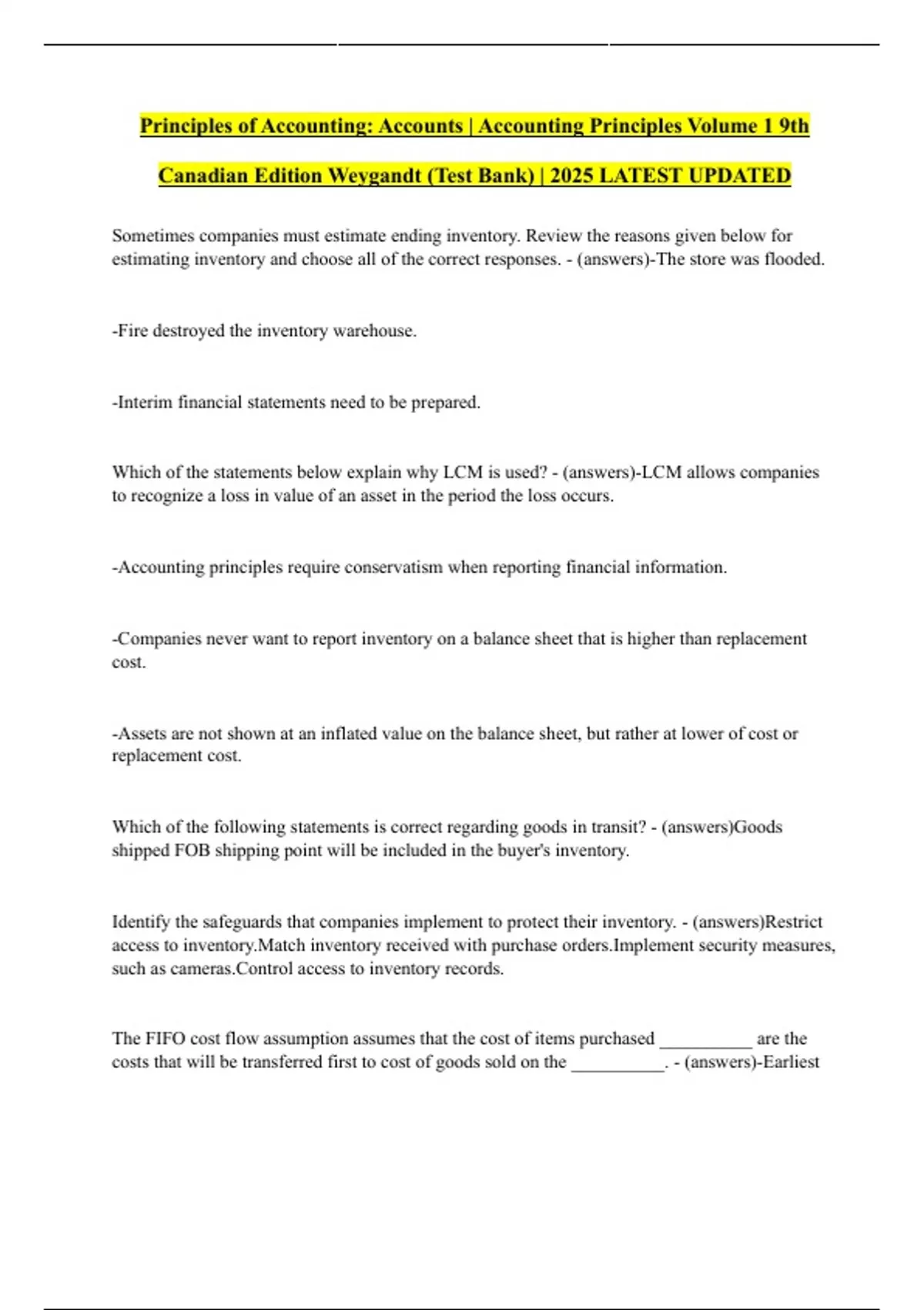 Principles of Accounting: Accounts | Accounting Principles Volume 1 9th ...