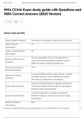 NHA CCMA Exam study guide with Questions and 100% Correct Answers (2025 ...