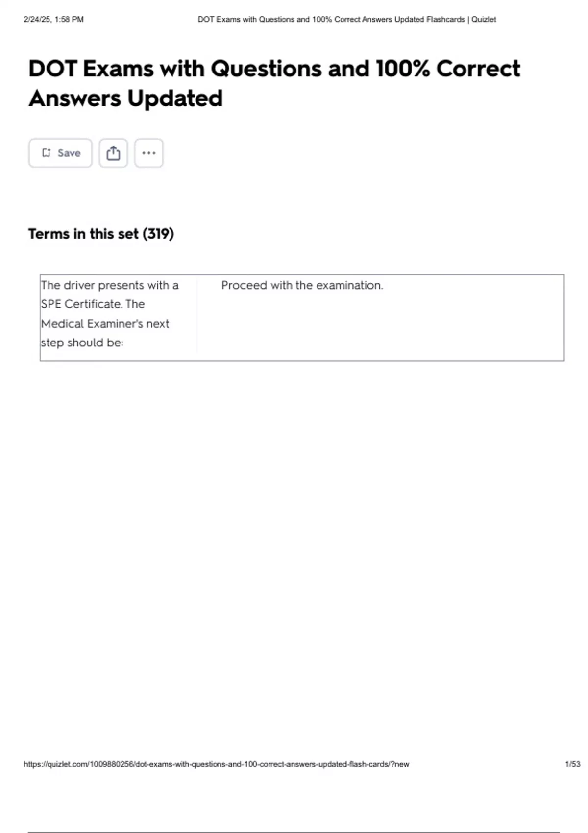 DOT Exams with Questions and 100% Correct Answers Updated - DOT - Stuvia US