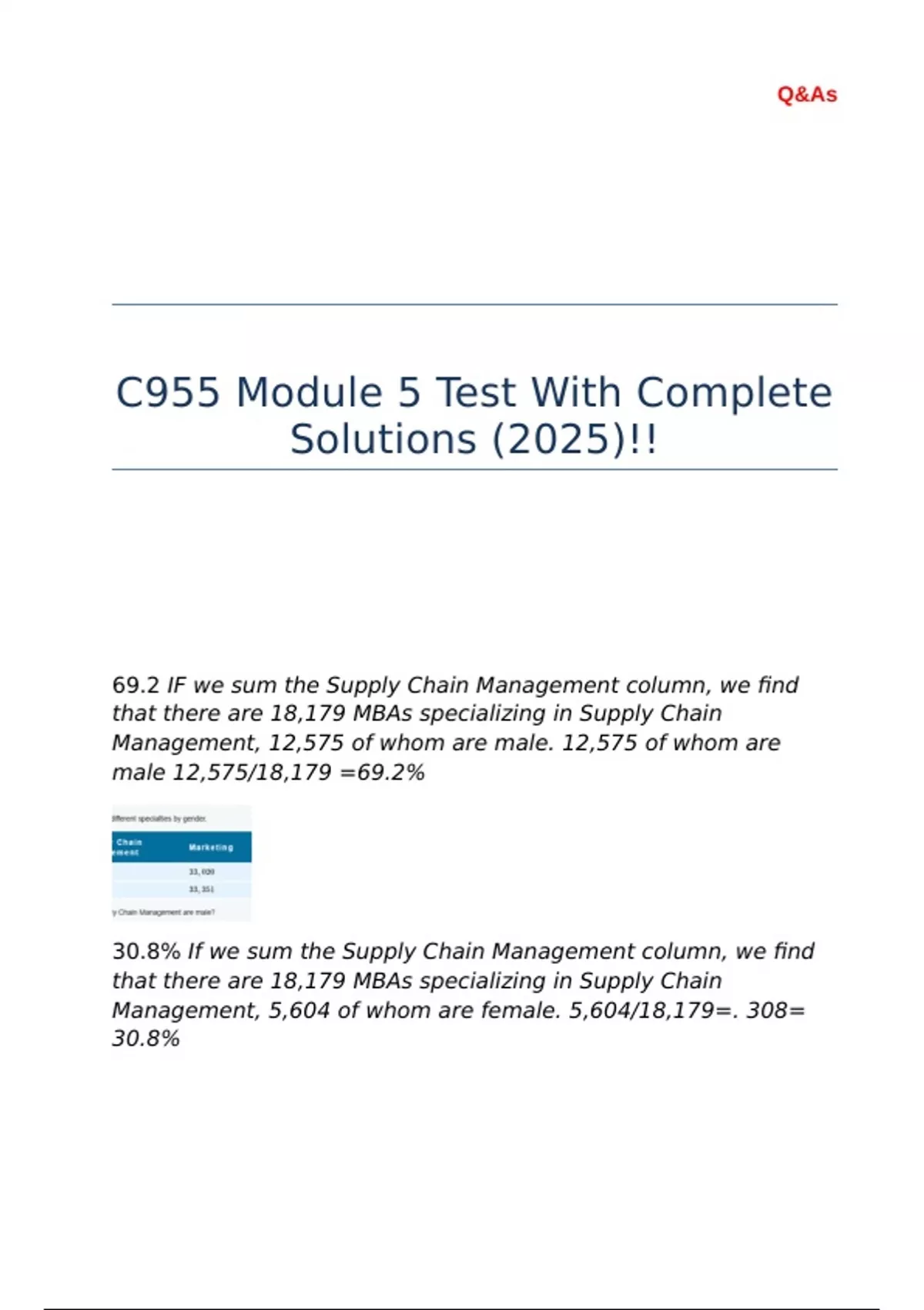 C955 Module 5 Test With Complete Solutions (2025)!! - WGU C955 - Stuvia US