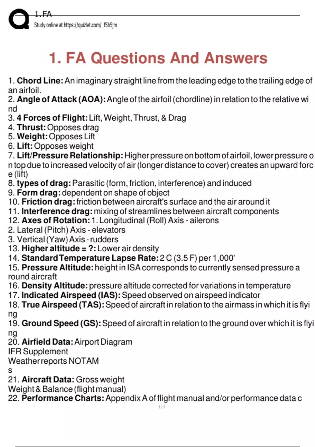 1. FA Questions And Answers - 1. FA - Stuvia US