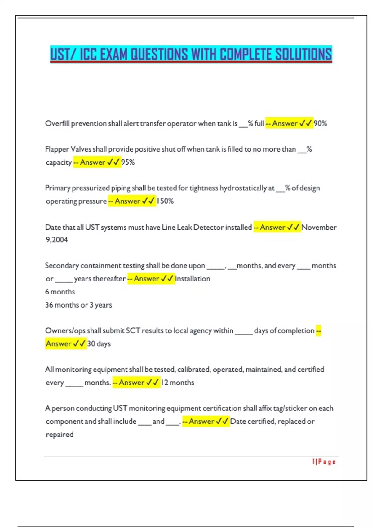 UST/ICC EXAM QUESTIONS WITH COMPLETE SOLUTIONS - UST Operator A/B - Stuvia US