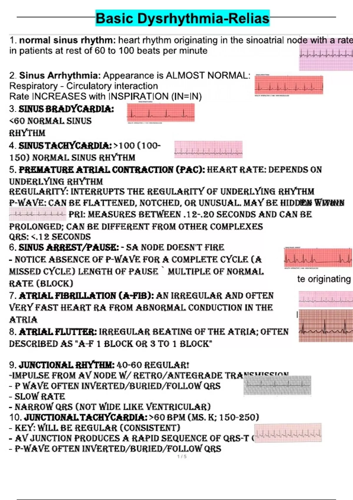 Basic Dysrhythmia-Relias QUESTIONS AND CORRECT DETAILED ANSWERS WITH ...