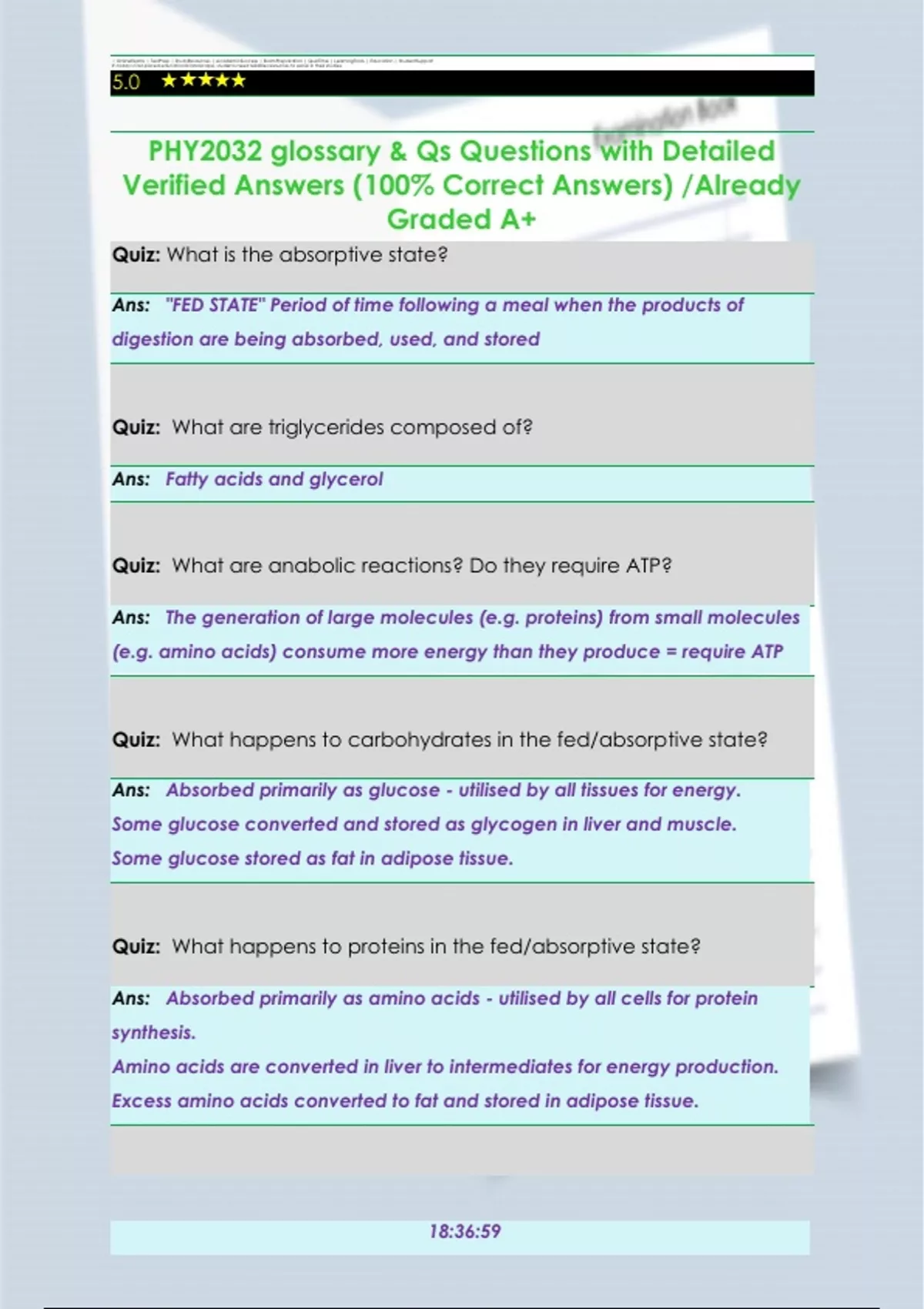 PHY2032 glossary & Qs Questions with Detailed Verified Answers (100% Correct Answers) /Already ...