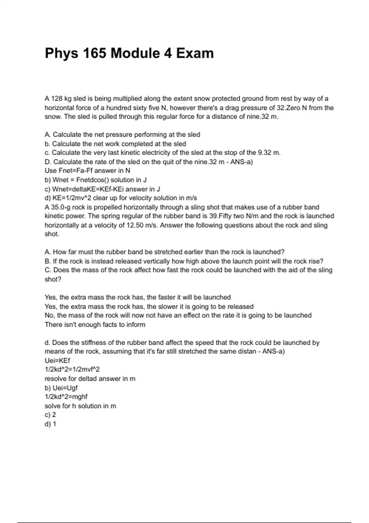 Phys 165 Module 4 Exam (2025/2026 Newest Update) COMPLETE QUESTIONS AND VERIFIED ANSWERS ALREADY ...