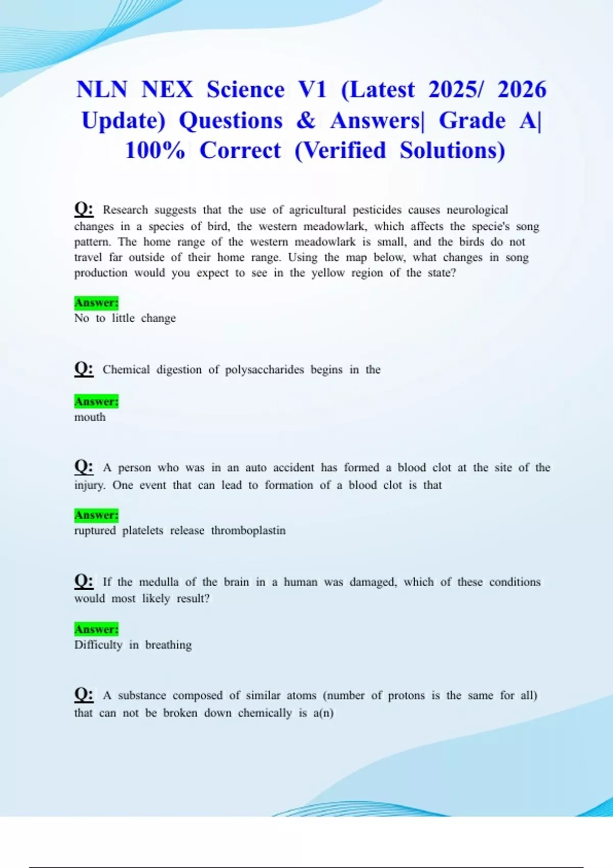 NLN NEX Science/ NLN PAX Science (Latest 2025/ 2026 Updates STUDY ...