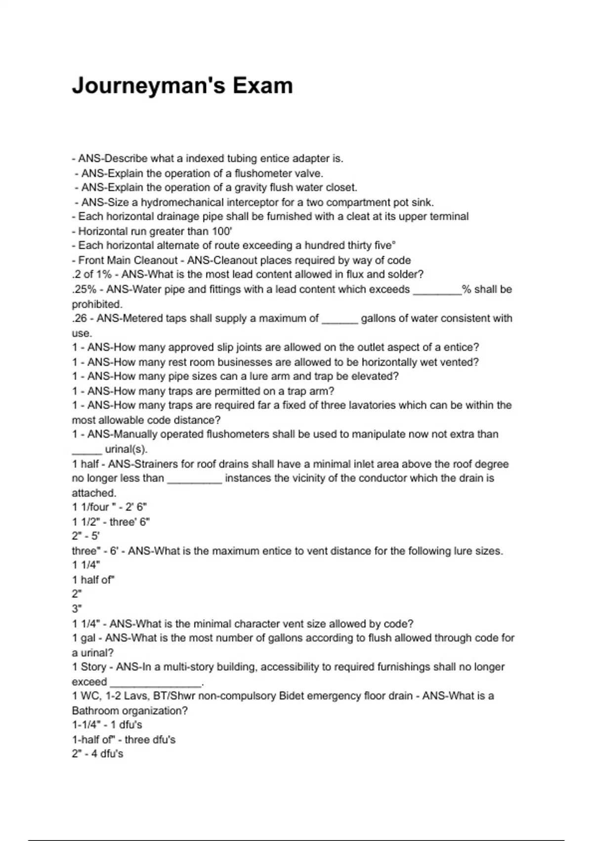 Journeyman's Exam (2025/2026 Newest Update) COMPLETE QUESTIONS AND VERIFIED ANSWERS ALREADY ...