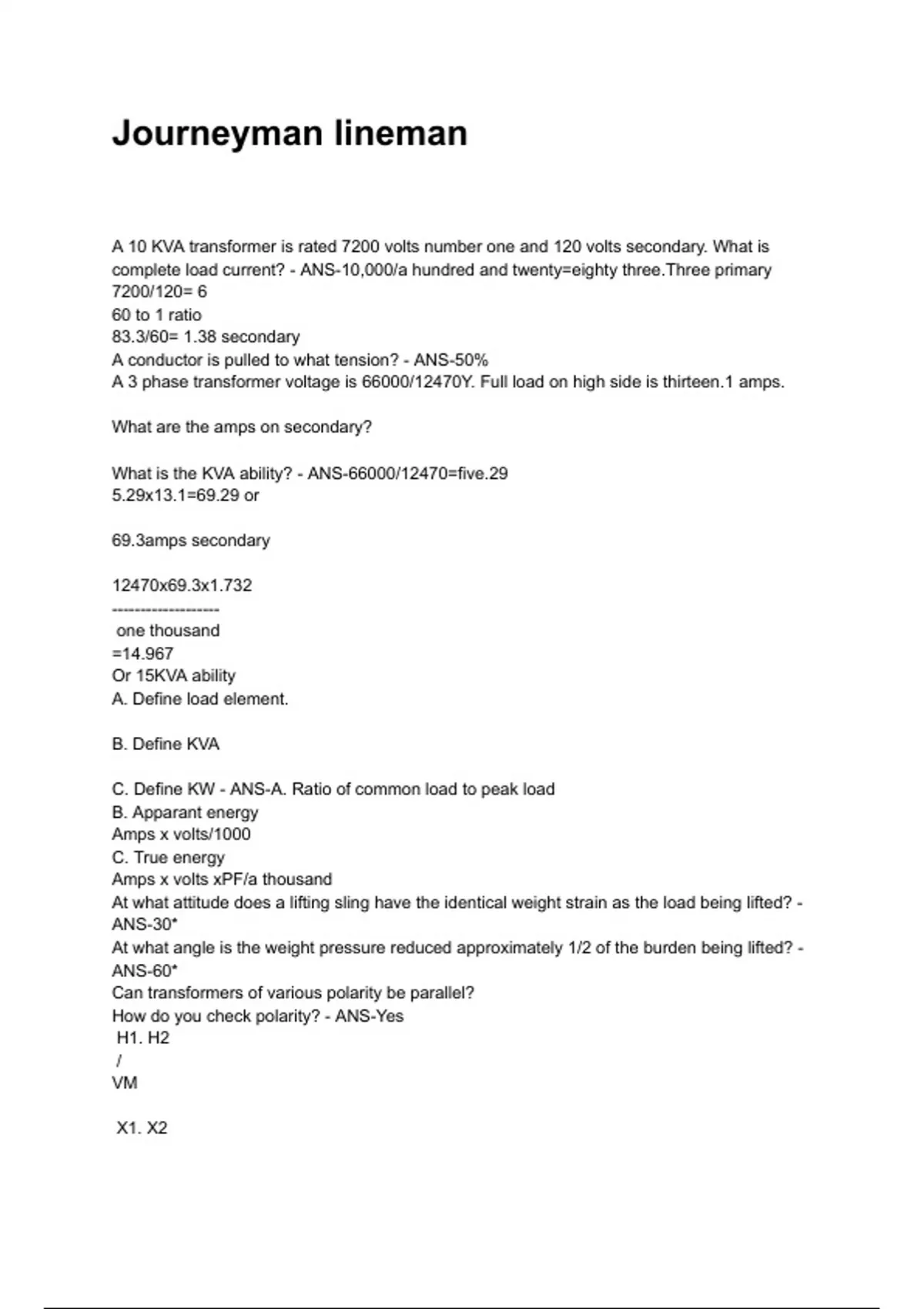 Journeyman lineman (2025/2026 Newest Update) COMPLETE QUESTIONS AND VERIFIED ANSWERS ALREADY ...