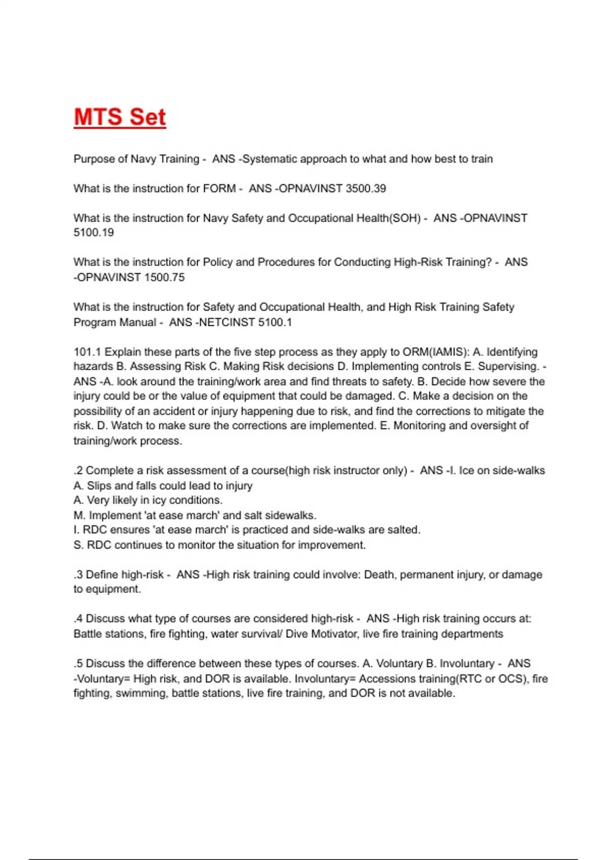 MTS Set Exam Questions with correct Answers 2025/2026( A+ GRADED 100% VERIFIED). - MTS Set ...