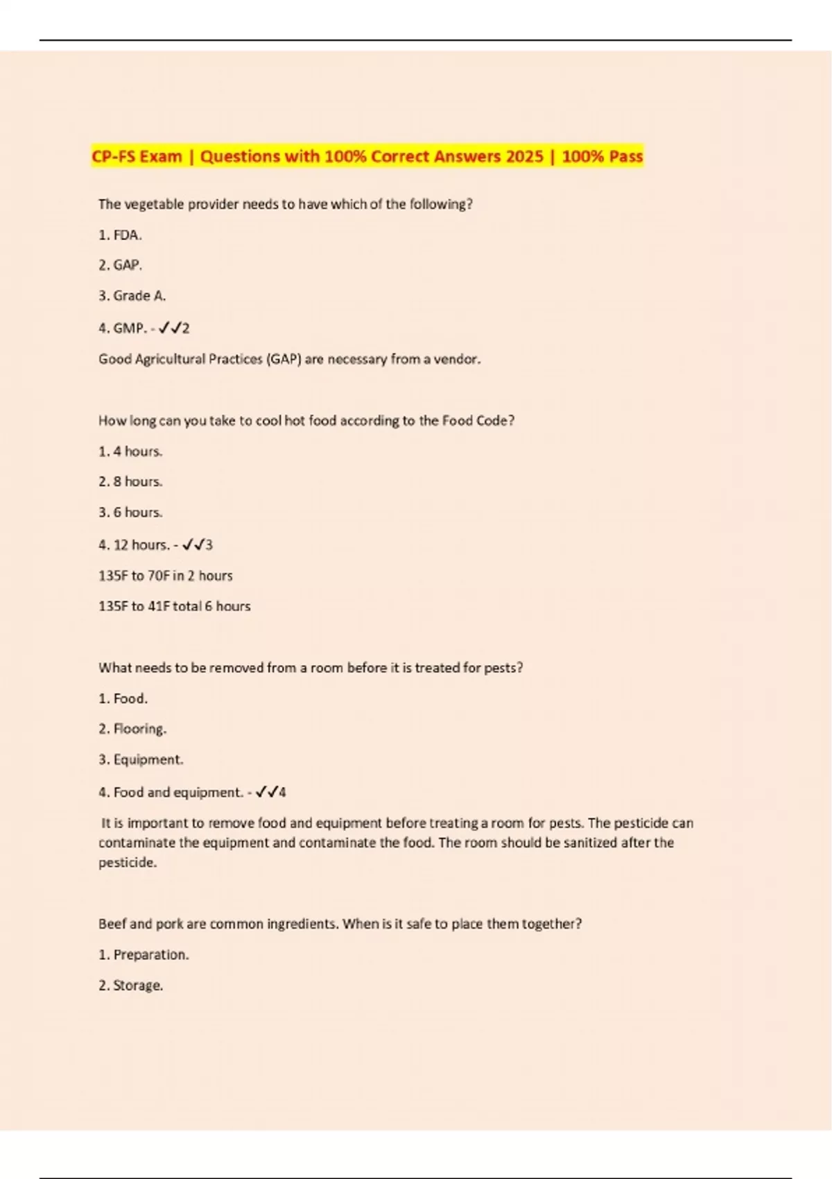 CP-FS Final Exam | Questions with 100% Correct Answers 2025 | 100% Pass - Top-Tier Academic ...