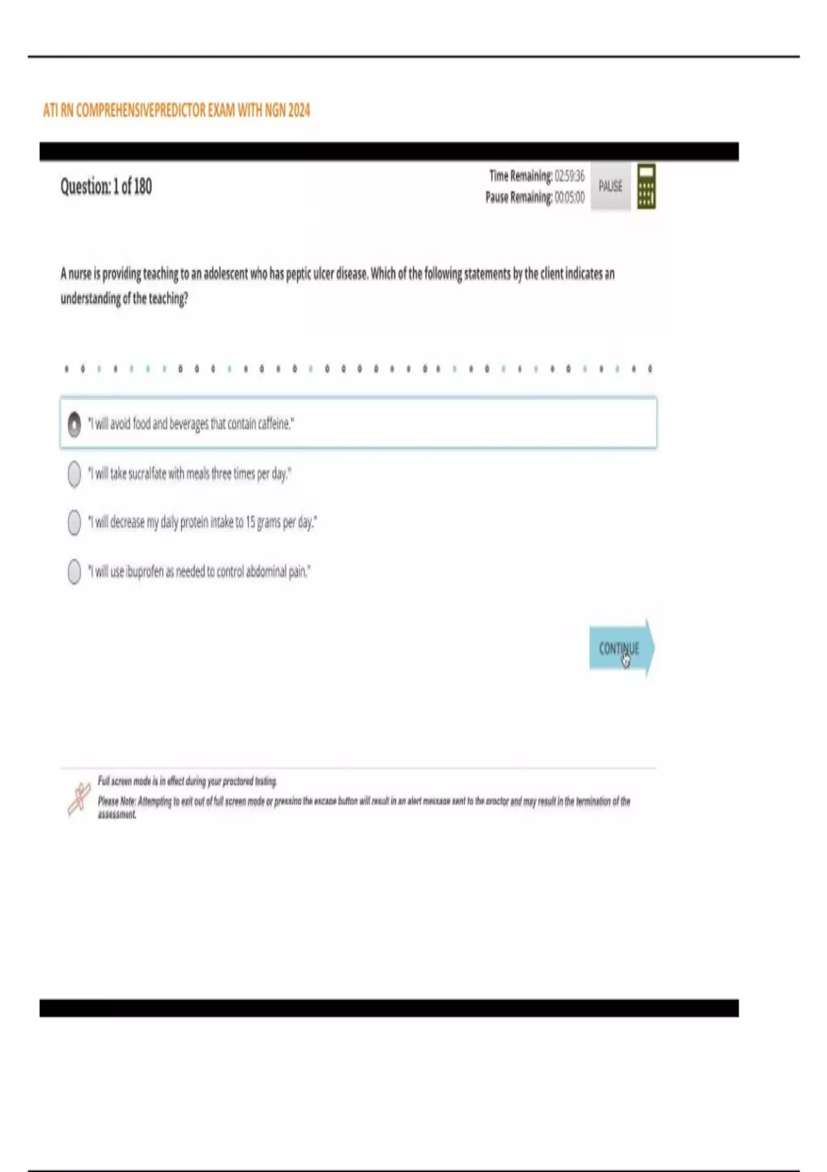 RN ATI Comprehensive Predictor 2023/2024: 180 NGN Questions & Answers ...