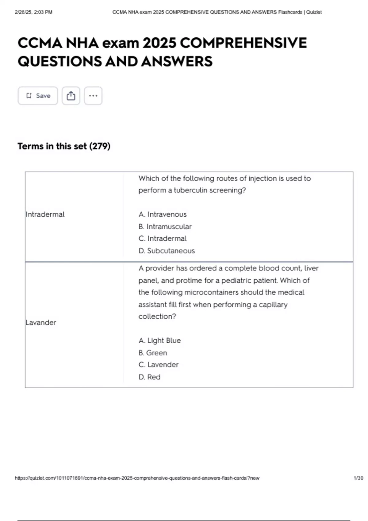 CCMA NHA exam 2025 COMPREHENSIVE QUESTIONS AND ANSWERS - CCMA NHA ...