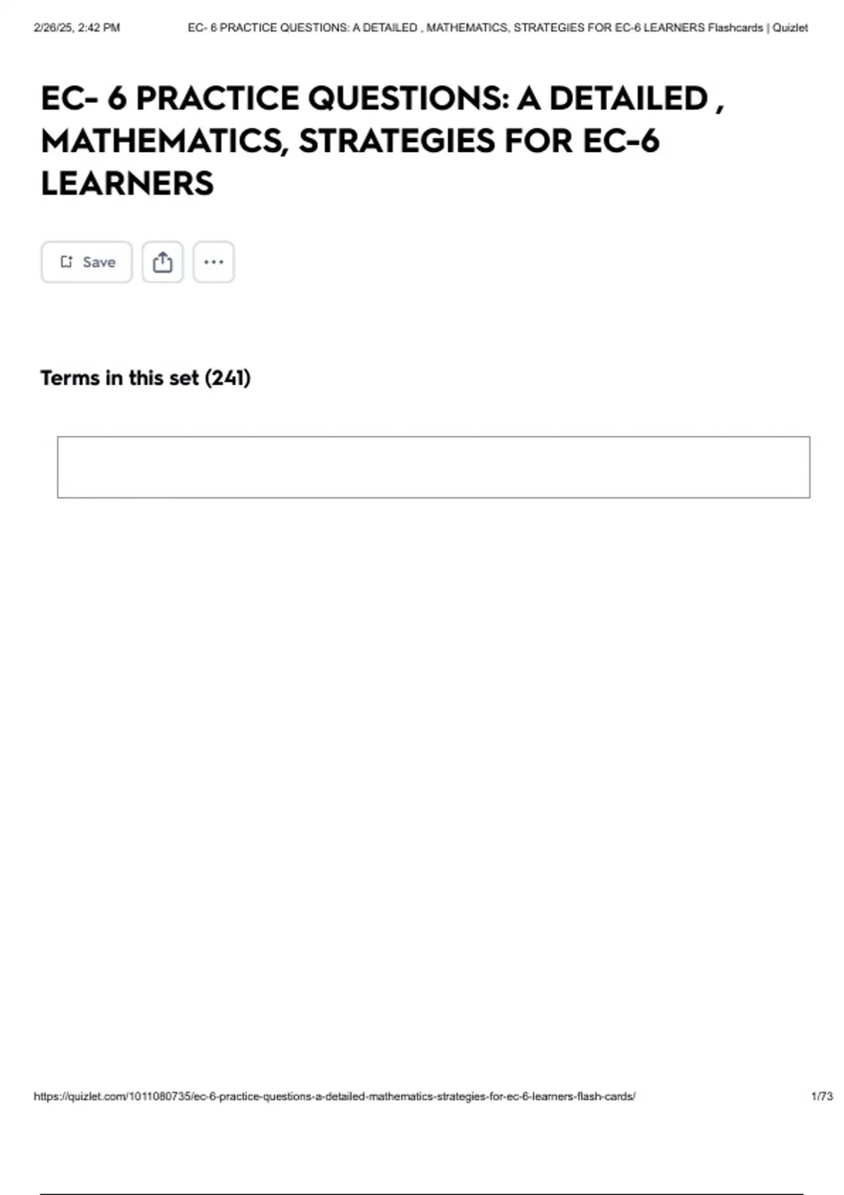 EC- 6 PRACTICE QUESTIONS: A DETAILED , MATHEMATICS, STRATEGIES FOR EC-6 ...