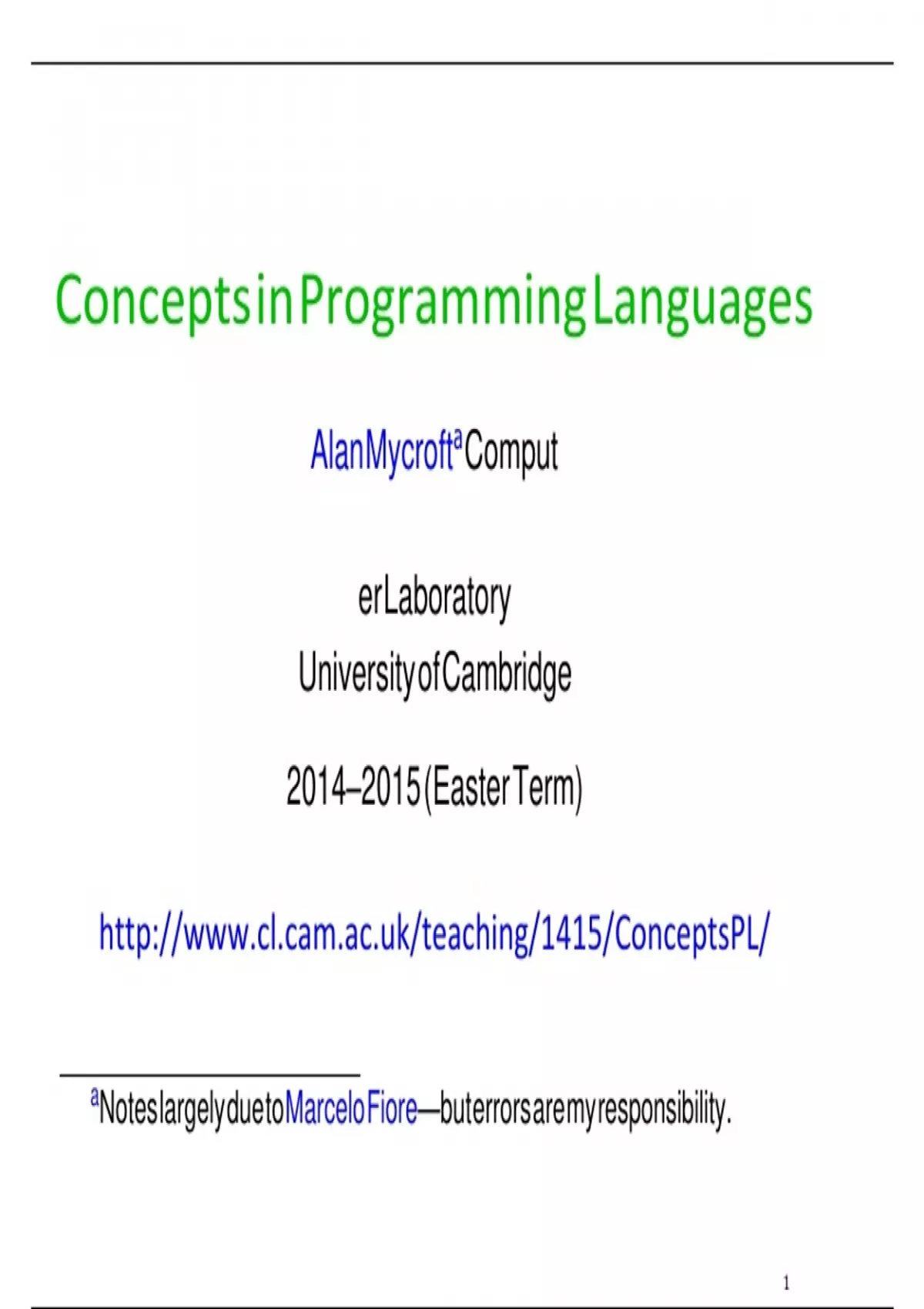 Solution Manual For Concepts of Programming Languages 18th Edition by Robert Sebesta - Concepts ...