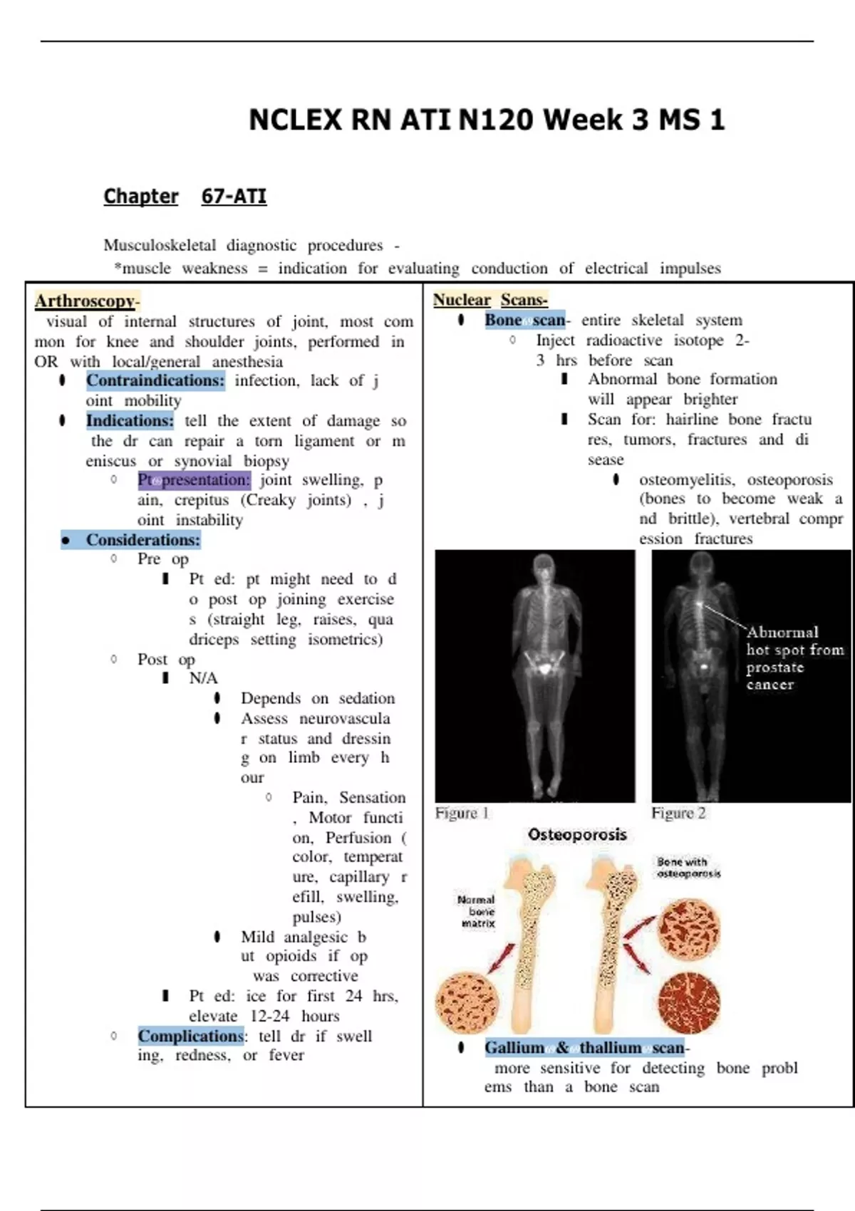 NCLEX RN ATI N120 Week 3 MS 1 - NCLEX RN ATI - Stuvia US
