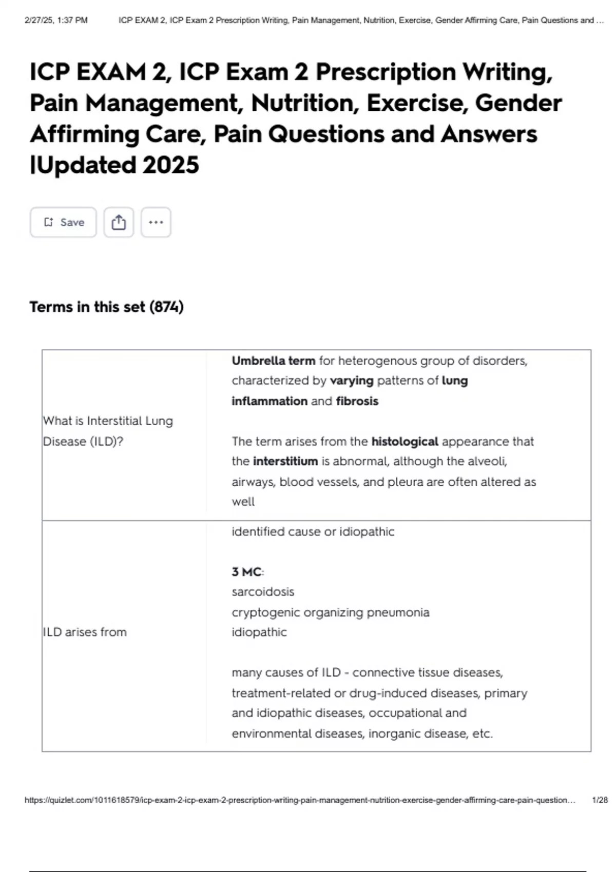 ICP EXAM 2, ICP Exam 2 Prescription Writing, Pain Management, Nutrition, Exercise, Gender ...