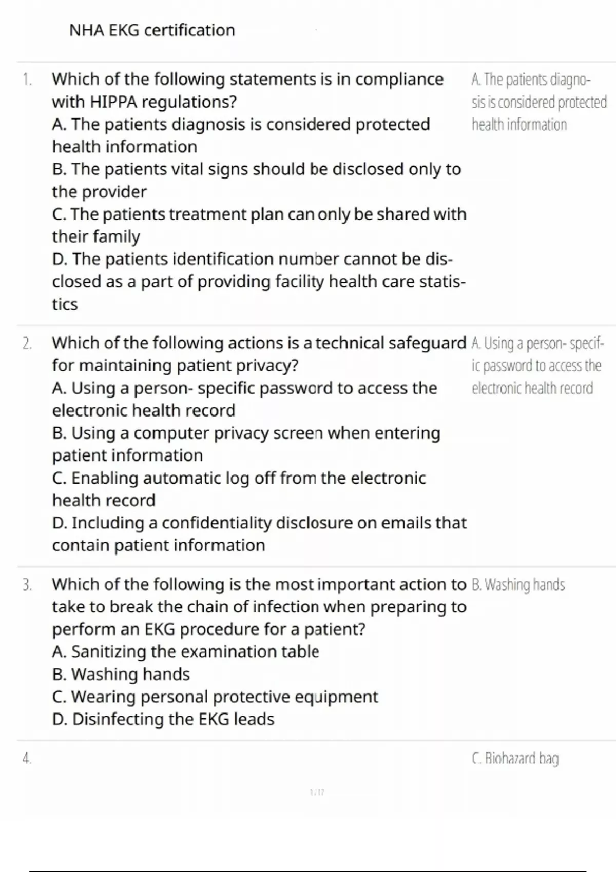 NHA EKG certification - NHA EKG certification - Stuvia US