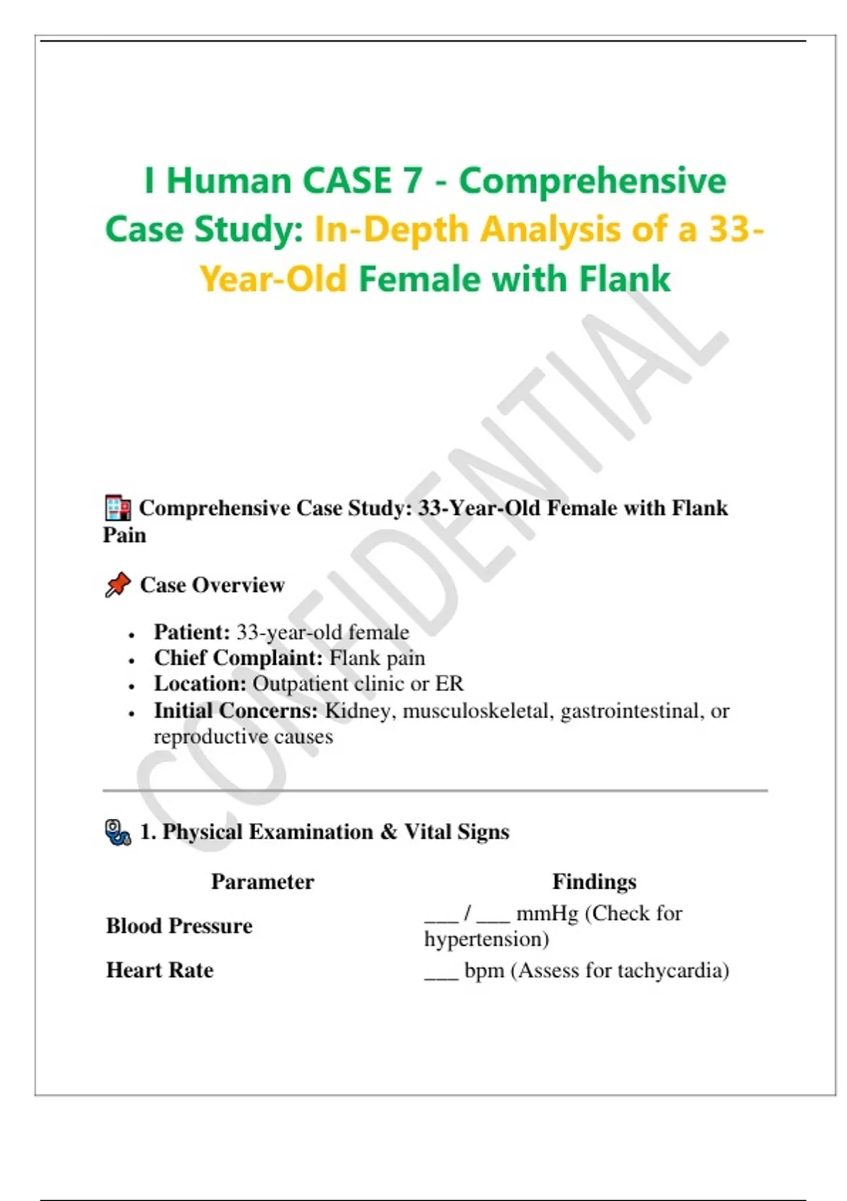 I Human CASE 7 - Comprehensive Case Study: In-Depth Analysis of a 33 ...