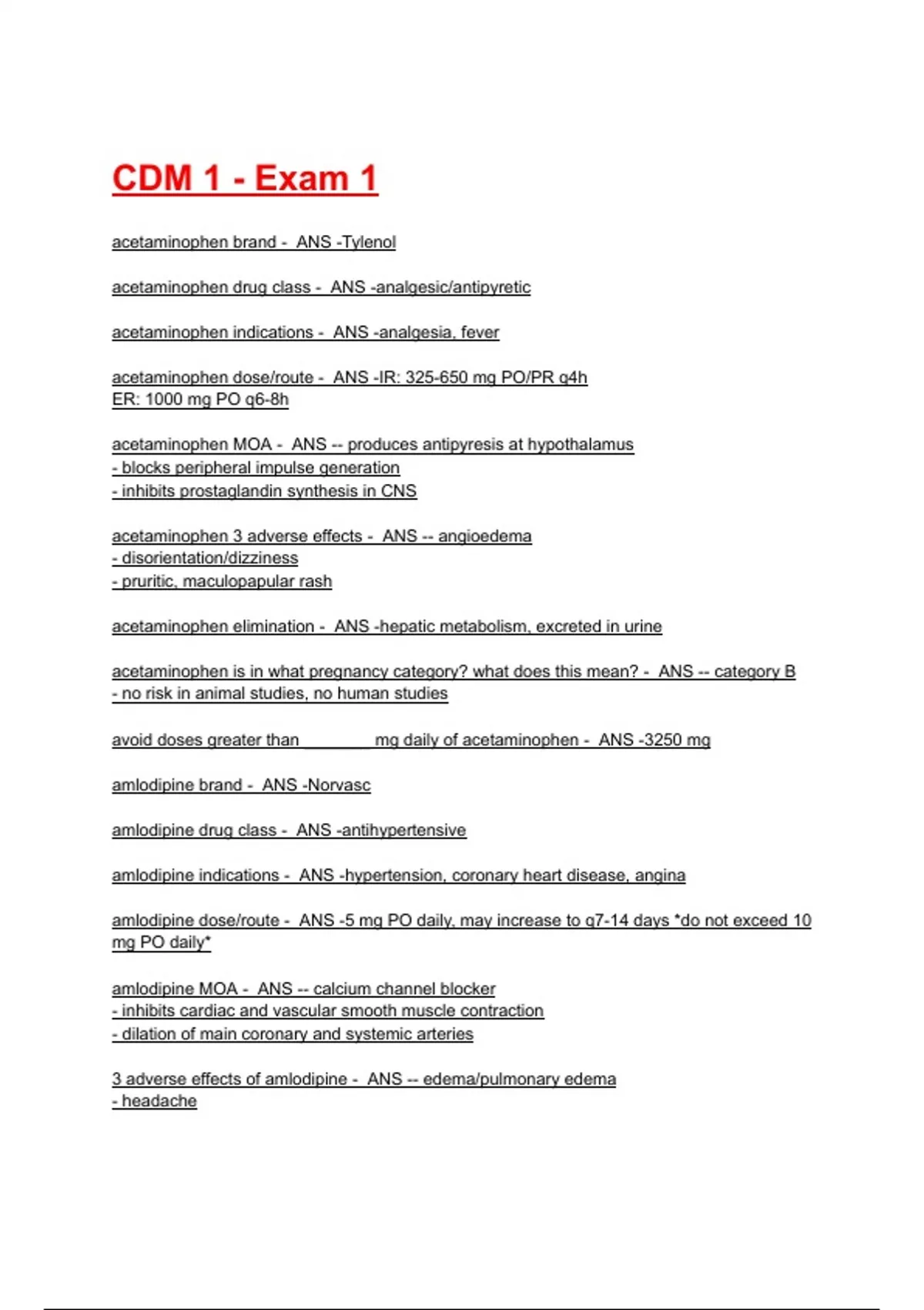 CDM 1 - Exam 1 Questions with correct Answers 2025/2026( A+ GRADED 100% VERIFIED). - CDM 1 ...