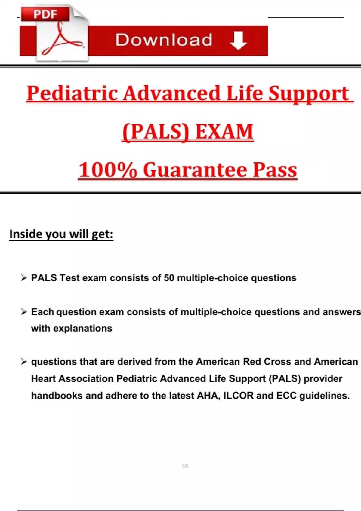 PALS Final Exam (Latest 2025 / 2026) Questions and Answers with ...