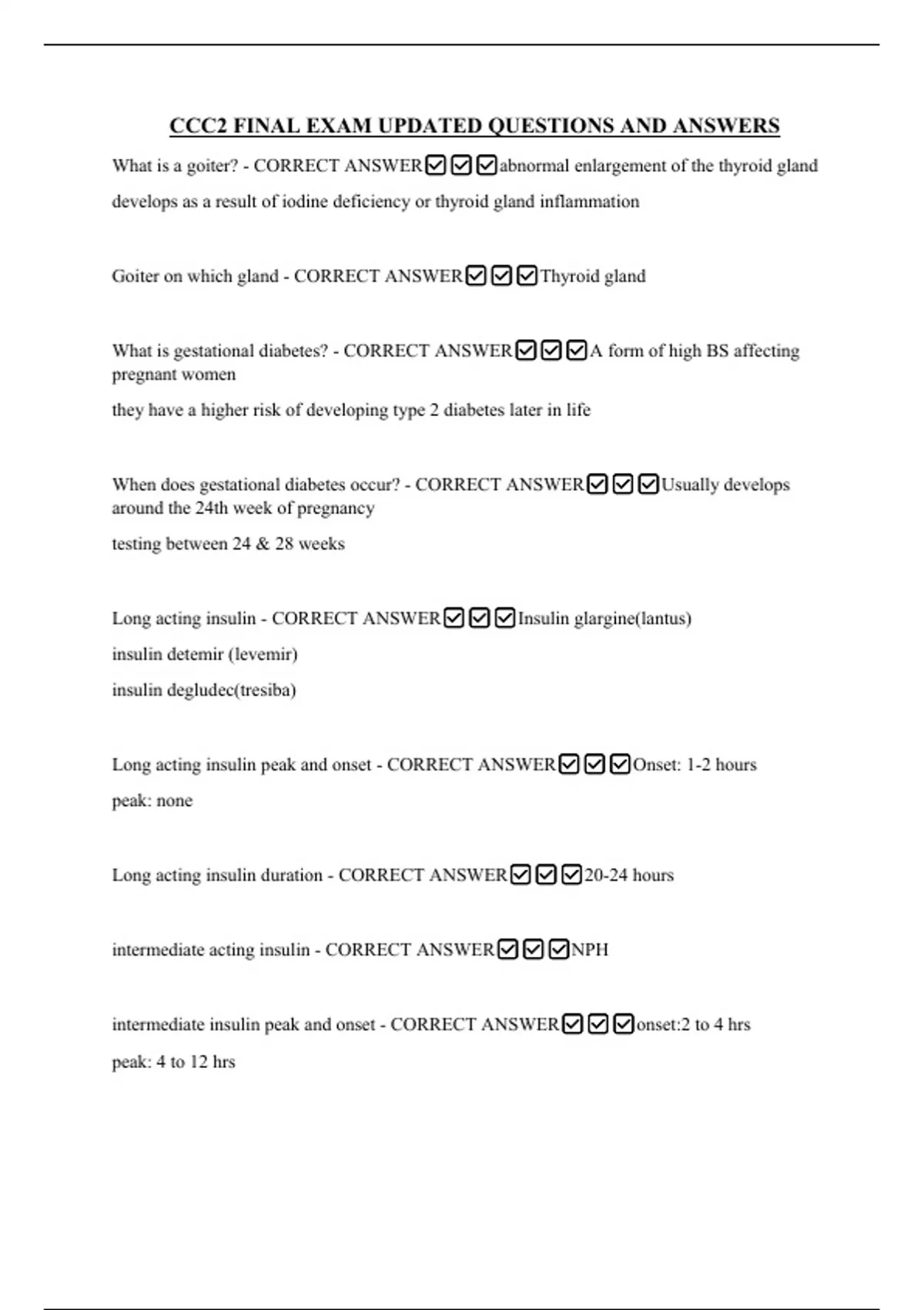 CCC2 FINAL EXAM UPDATED QUESTIONS AND ANSWERS - CCC2 - Stuvia US