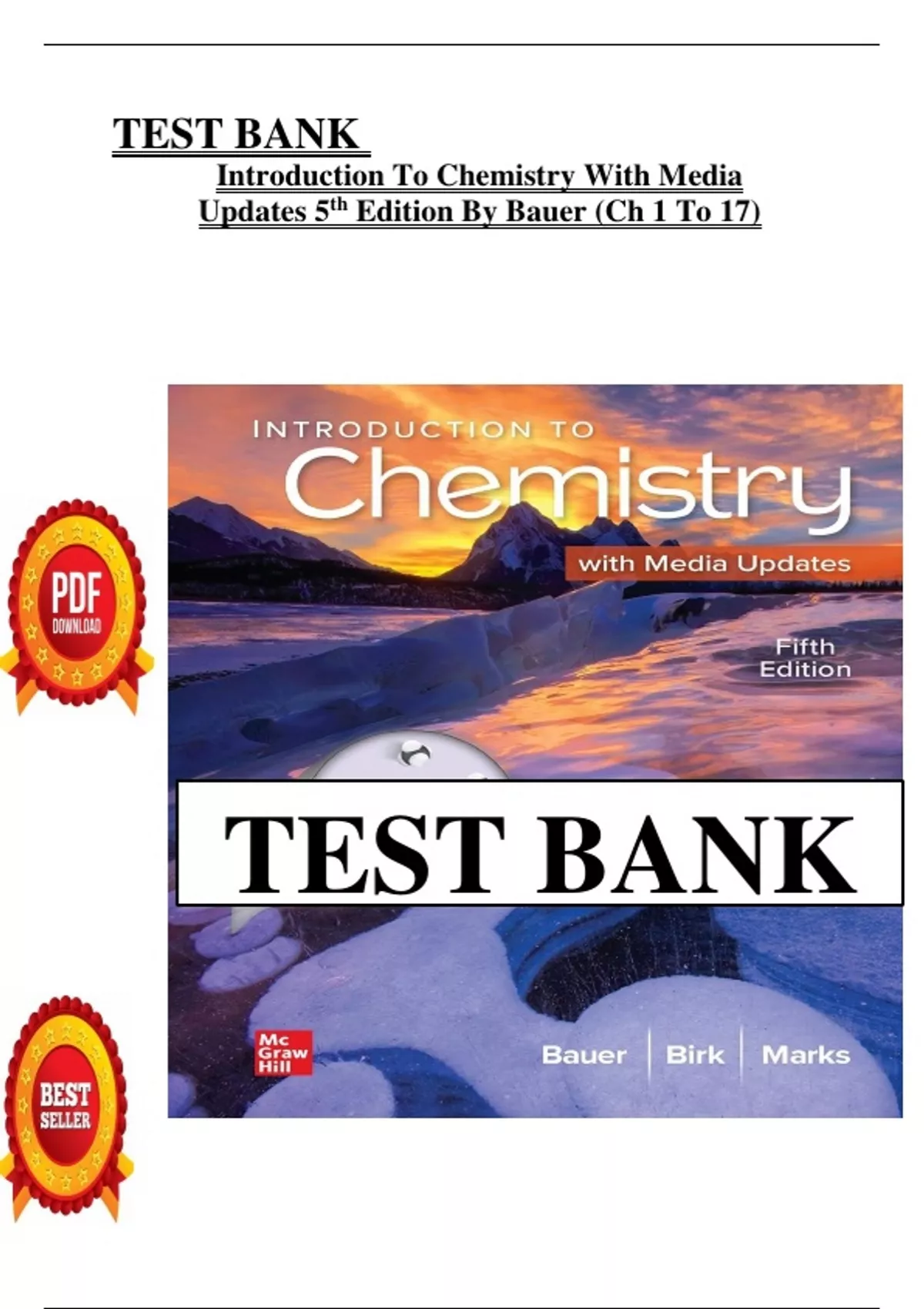 Test Bank For Introduction To Chemistry With Media Updates 5th Edition ...