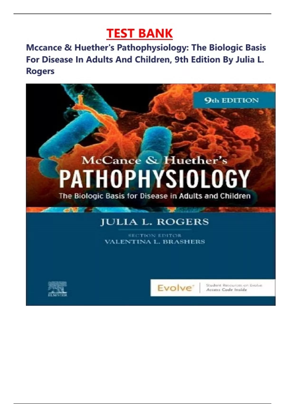 Mccance & Huether's Pathophysiology: The Biologic Basis For Disease In ...