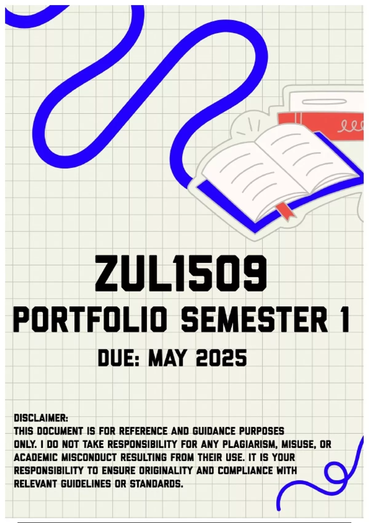 ZUL1509 Portfolio (UKUHLOLWA NGEPHOTHIFOLIYO) Semester 1 (ISIMESTA ...