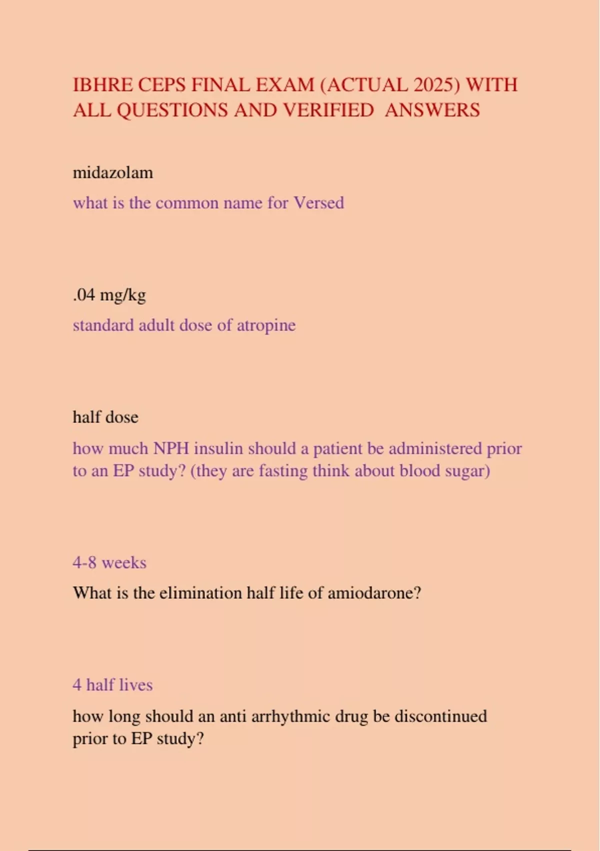 IBHRE CEPS FINAL EXAM (ACTUAL 2025) WITH ALL QUESTIONS AND VERIFIED ...