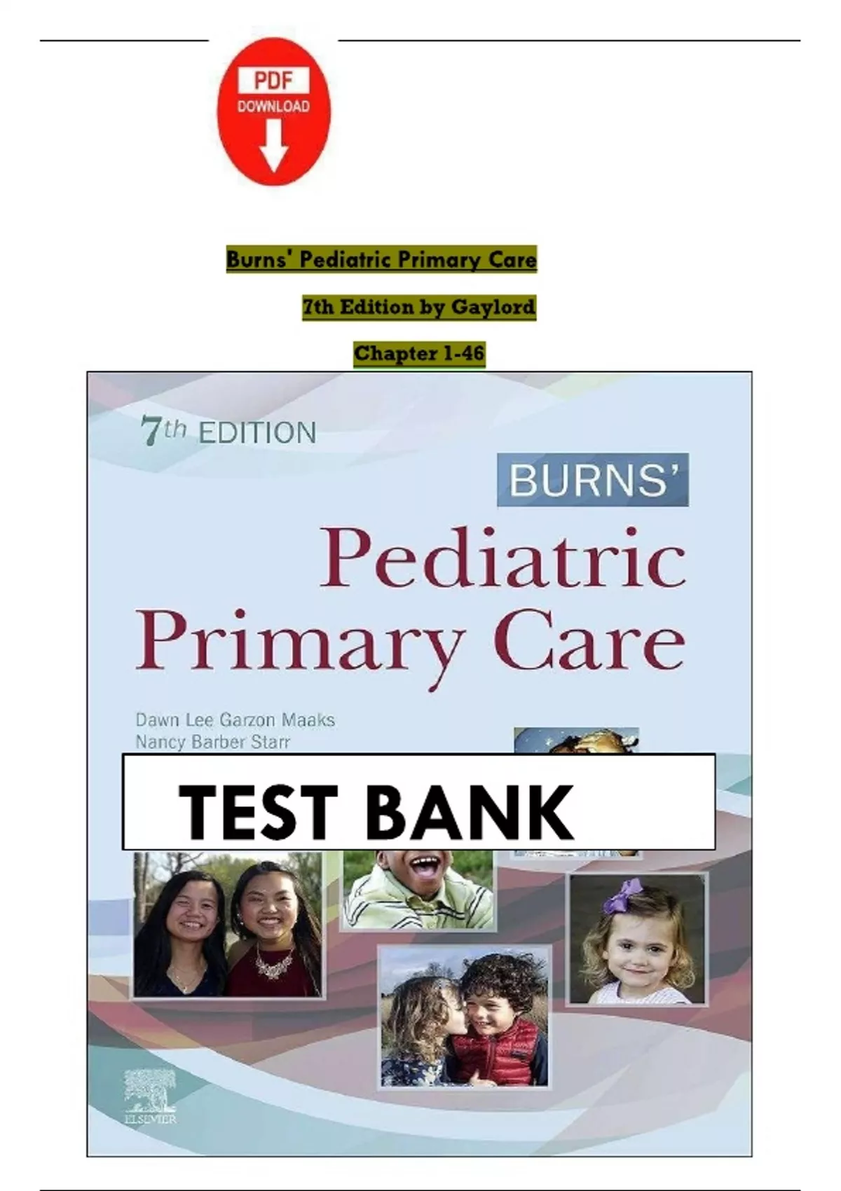 Test Bank For Burns' Pediatric Primary Care 7th Edition Complete Guide ...