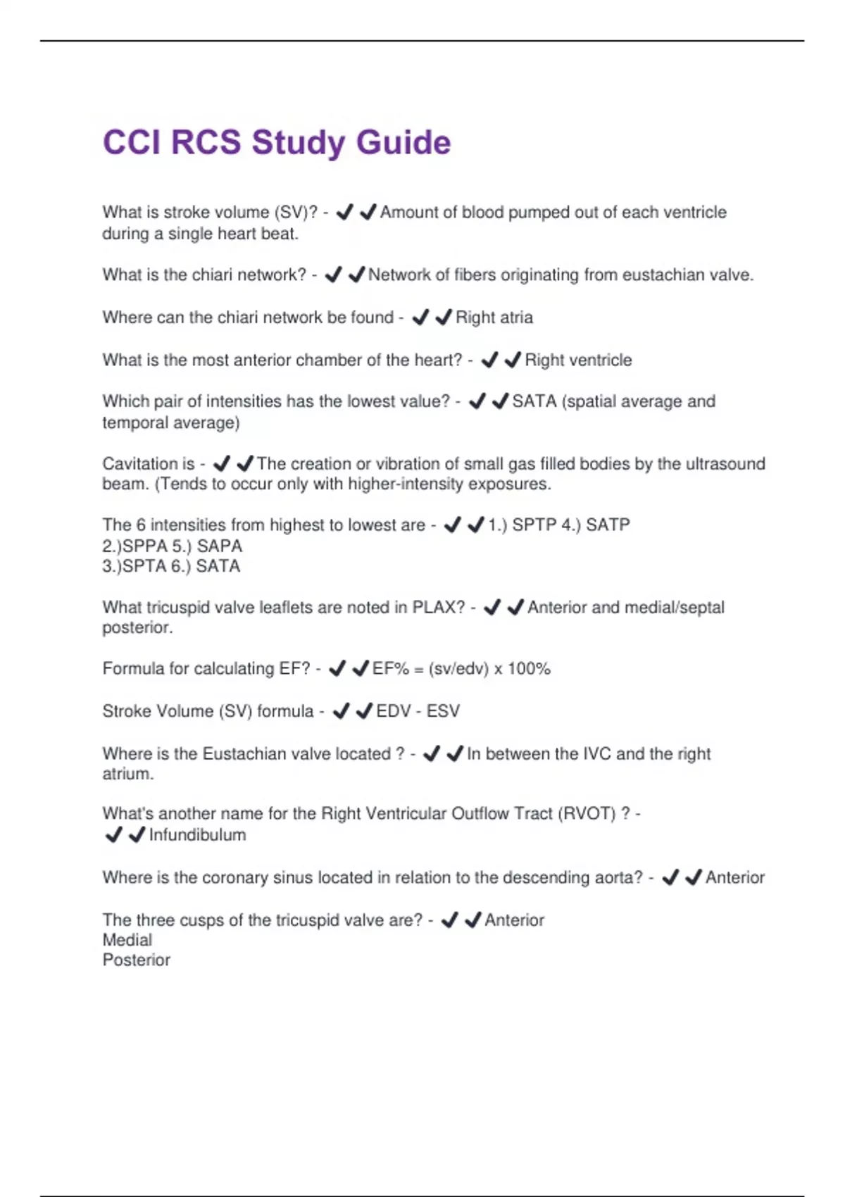 CCI RCS Study Guide Latest 2025 Update with complete solution. - CCI ...