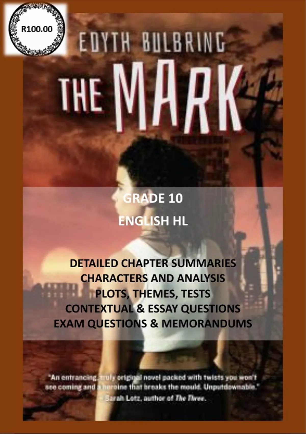 Summary GRADE 10 ENGLISH - THE MARK (STUDY GUIDE) - English Home ...