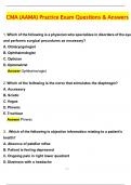 CMA (AAMA) Practice Exam (Latest 2025 / 2026 Update) Questions and ...