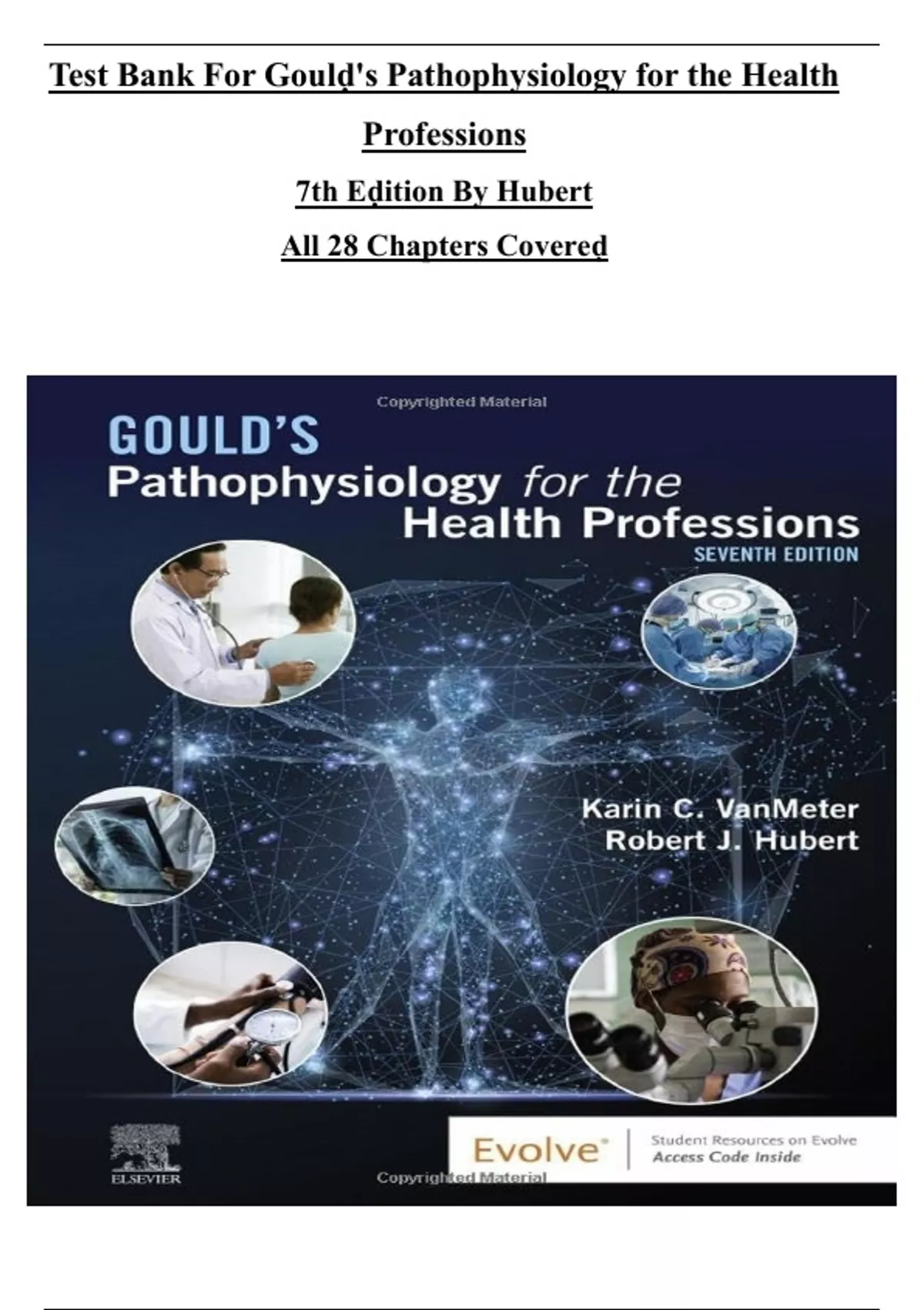 Test Bank For Gould's Pathophysiology for the Health Professions 7th ...