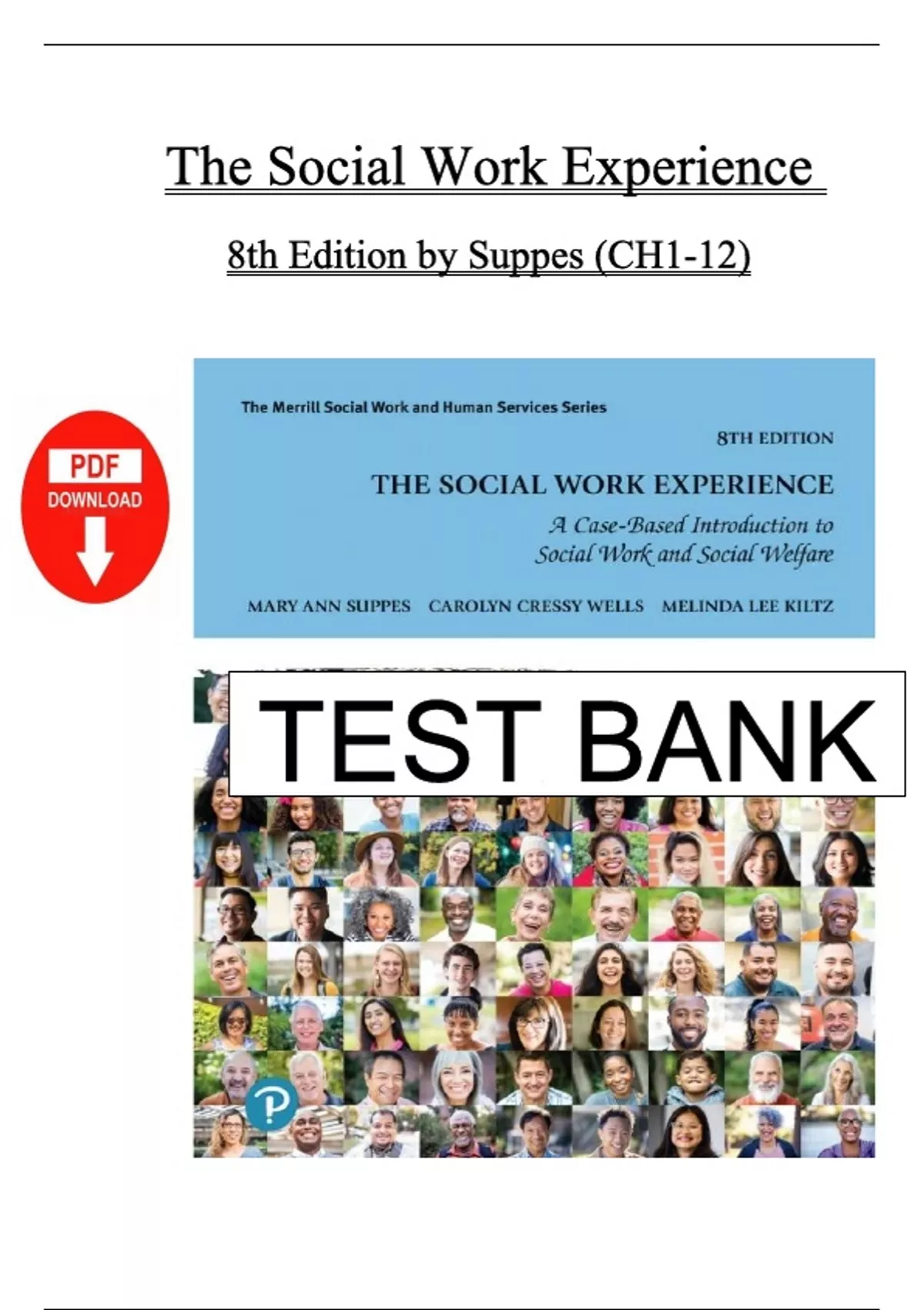 Test Bank For The Social Work Experience 8th Edition by Suppes, (Ch 1 ...