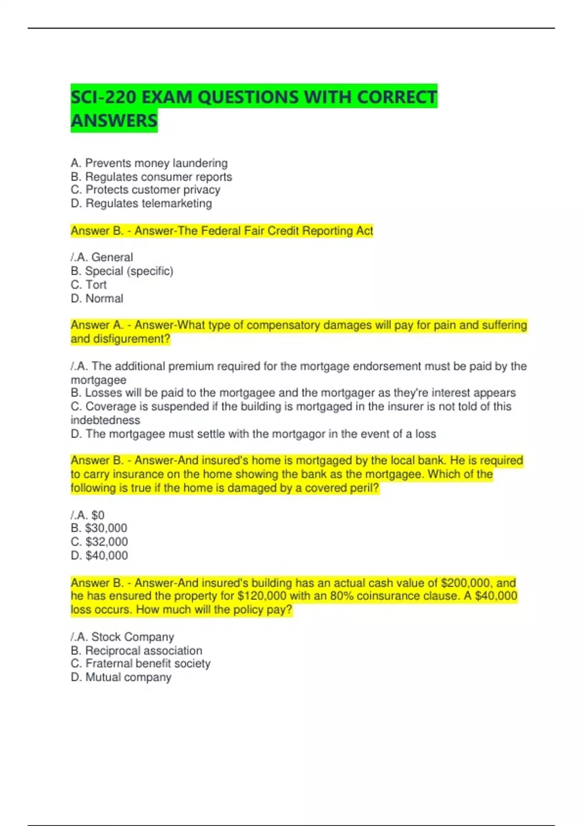 WGU D315 Network and Security Foundation 2024/2025 Objective Assessment ...