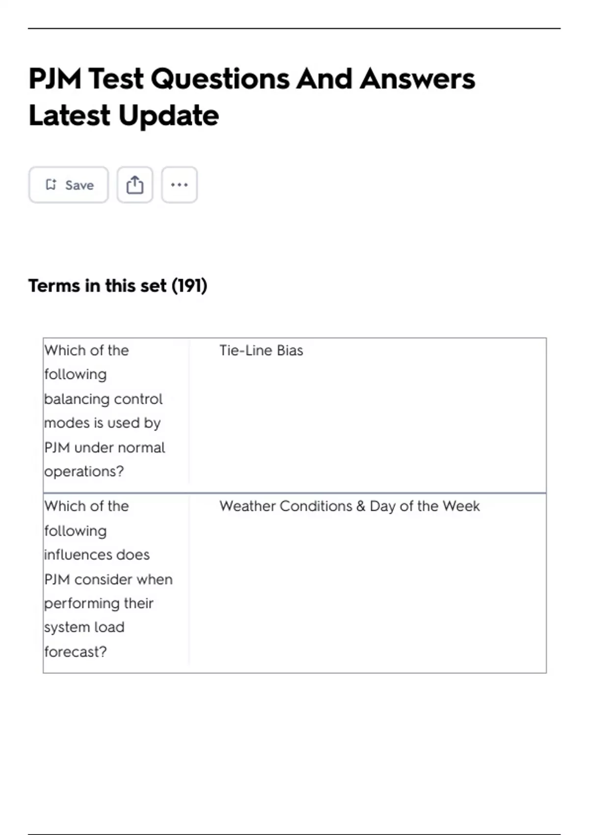 PJM Test Questions And AnswersLatest Update - PJM - Stuvia US