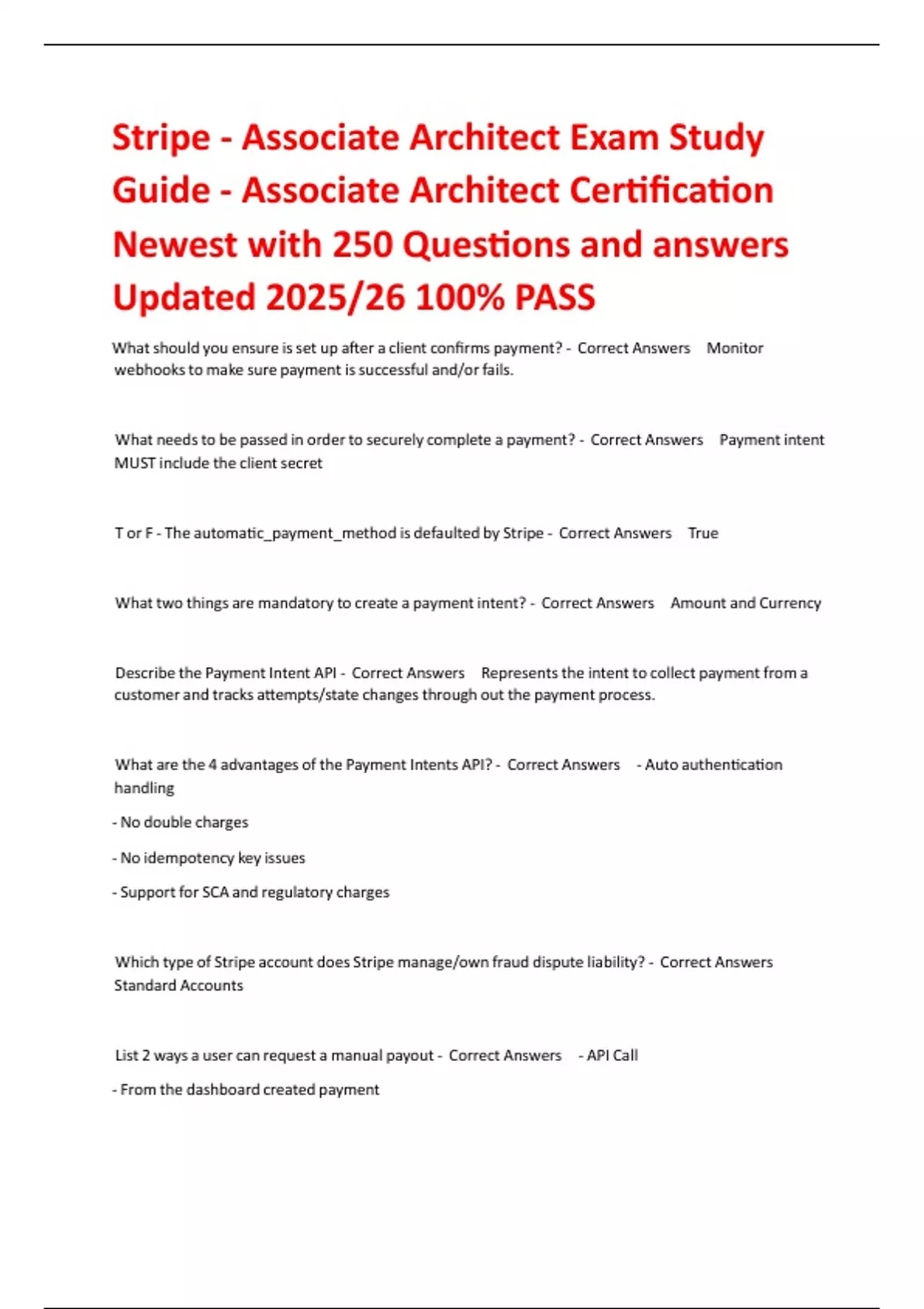 Stripe - Associate Architect Exam Study Guide - Associate Architect ...