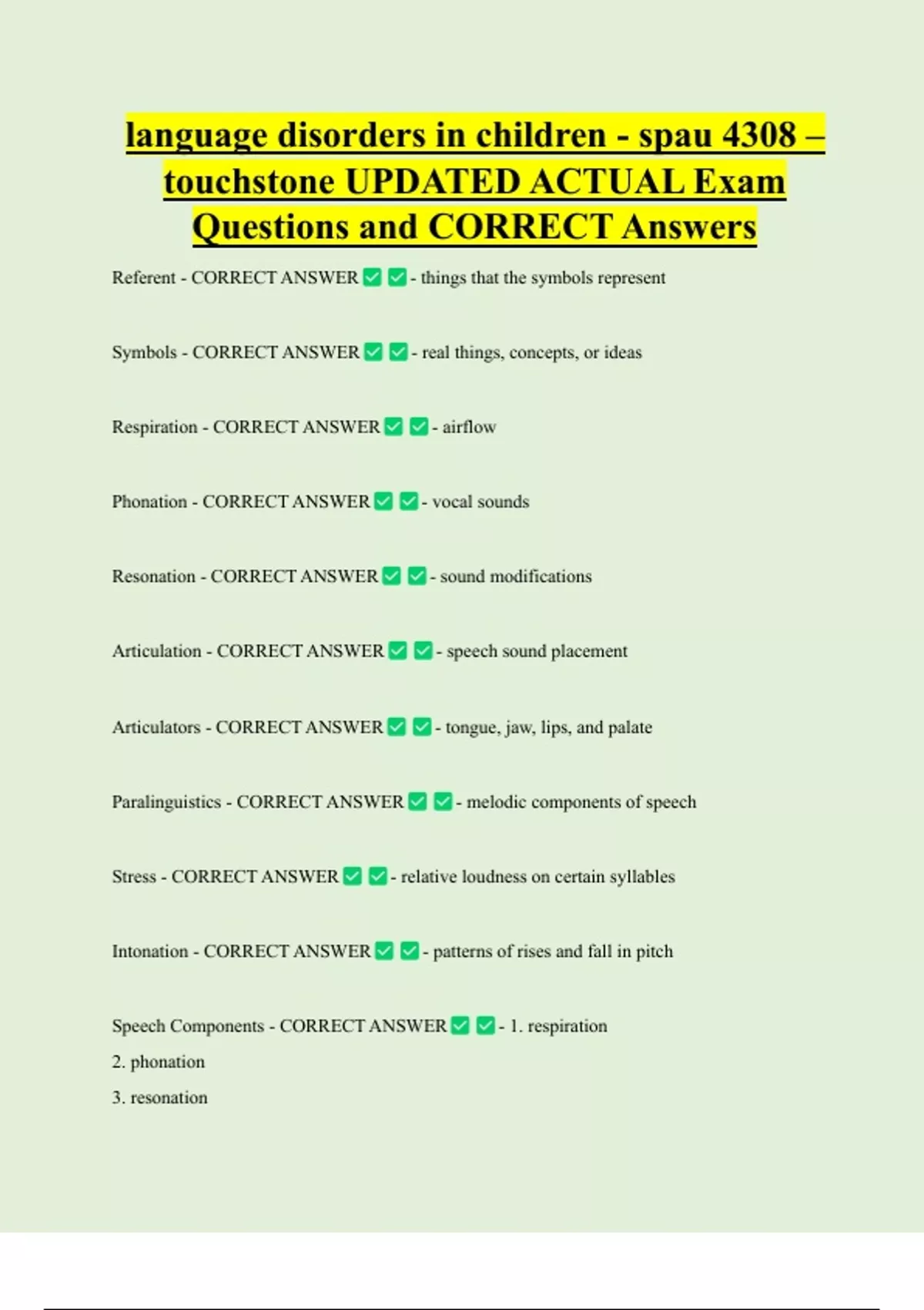 language disorders in children - spau 4308 – touchstone UPDATED ACTUAL ...