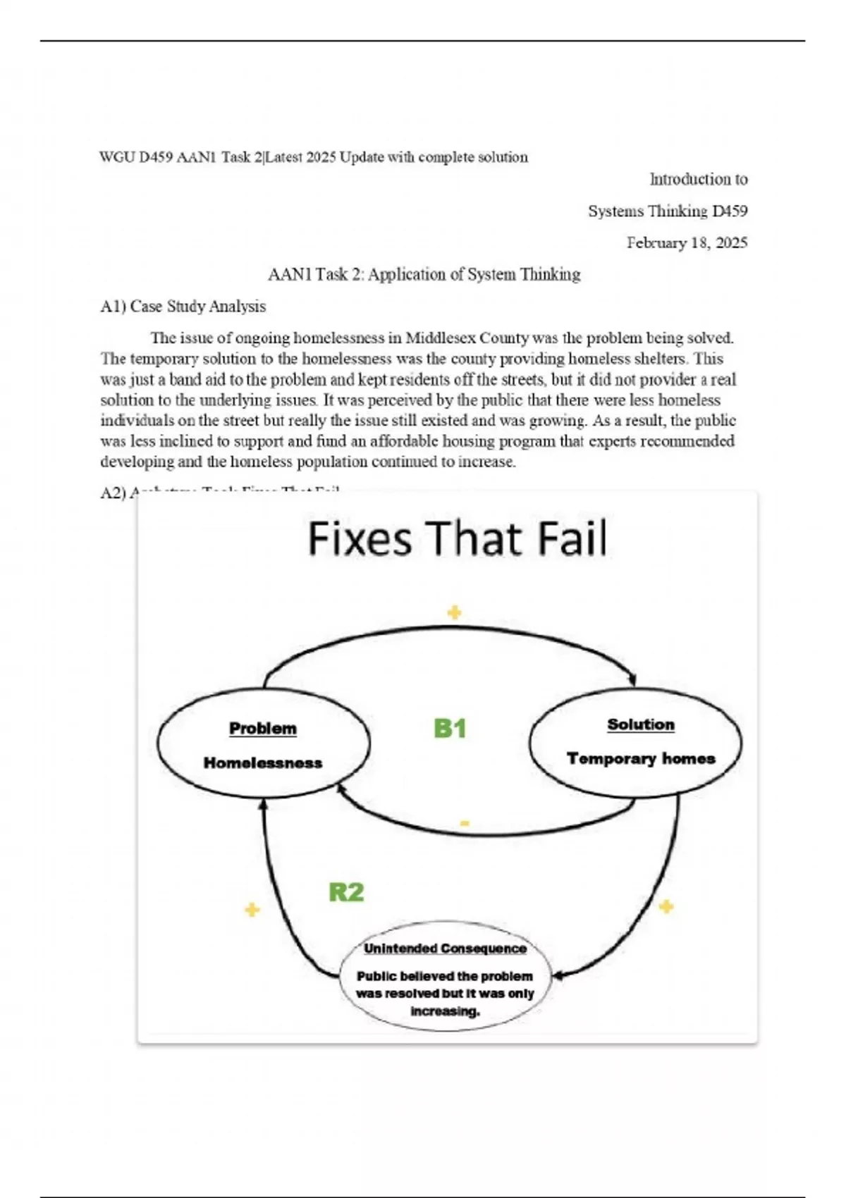 WGU D459 AAN1 Task 2|Latest 2025 Update with complete solution. - D459 ...