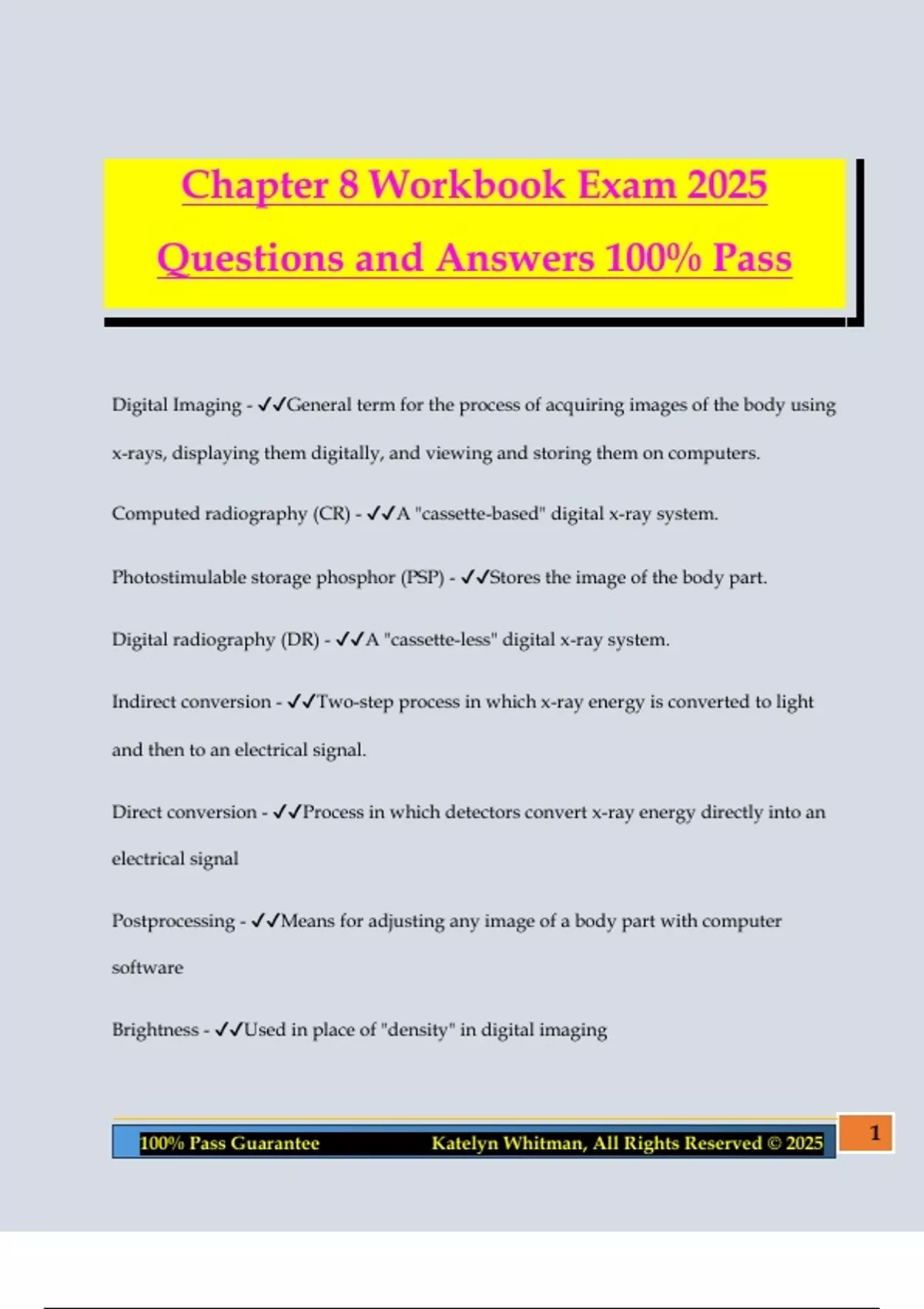 Chapter 8 Workbook Exam 2025 Questions and Answers 100% Pass - Digital ...