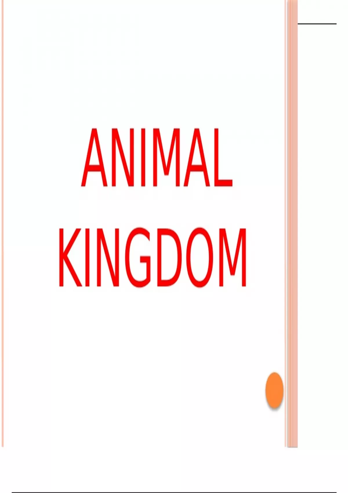 Animal Kingdom: Classification of Biodiversity - Biology - Stuvia US