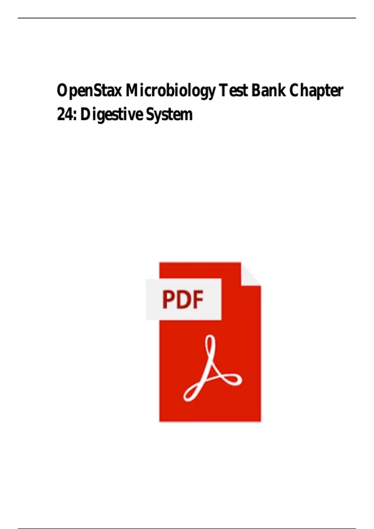 OpenStax Microbiology Test Bank Chapter 24: Digestive System ...