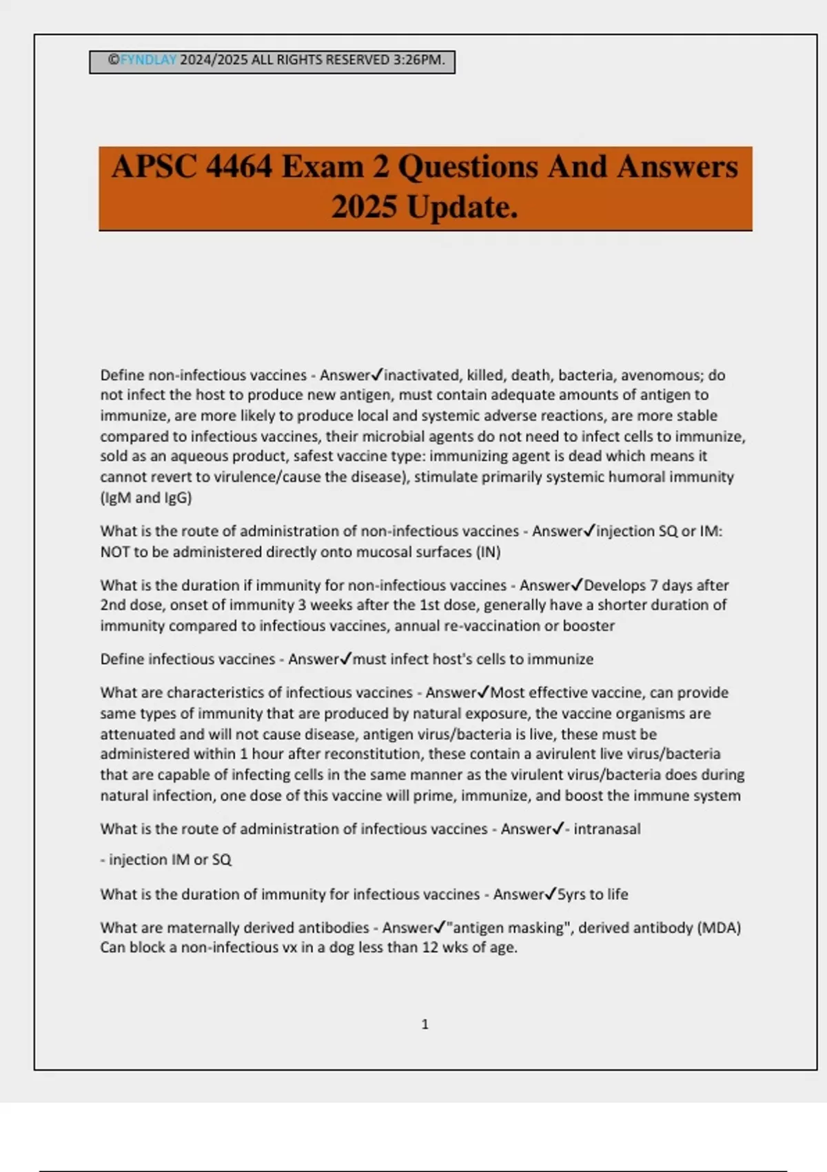 APSC 4464 Exam 2 Questions And Answers 2025 Update. - APSC 4464 - Stuvia US