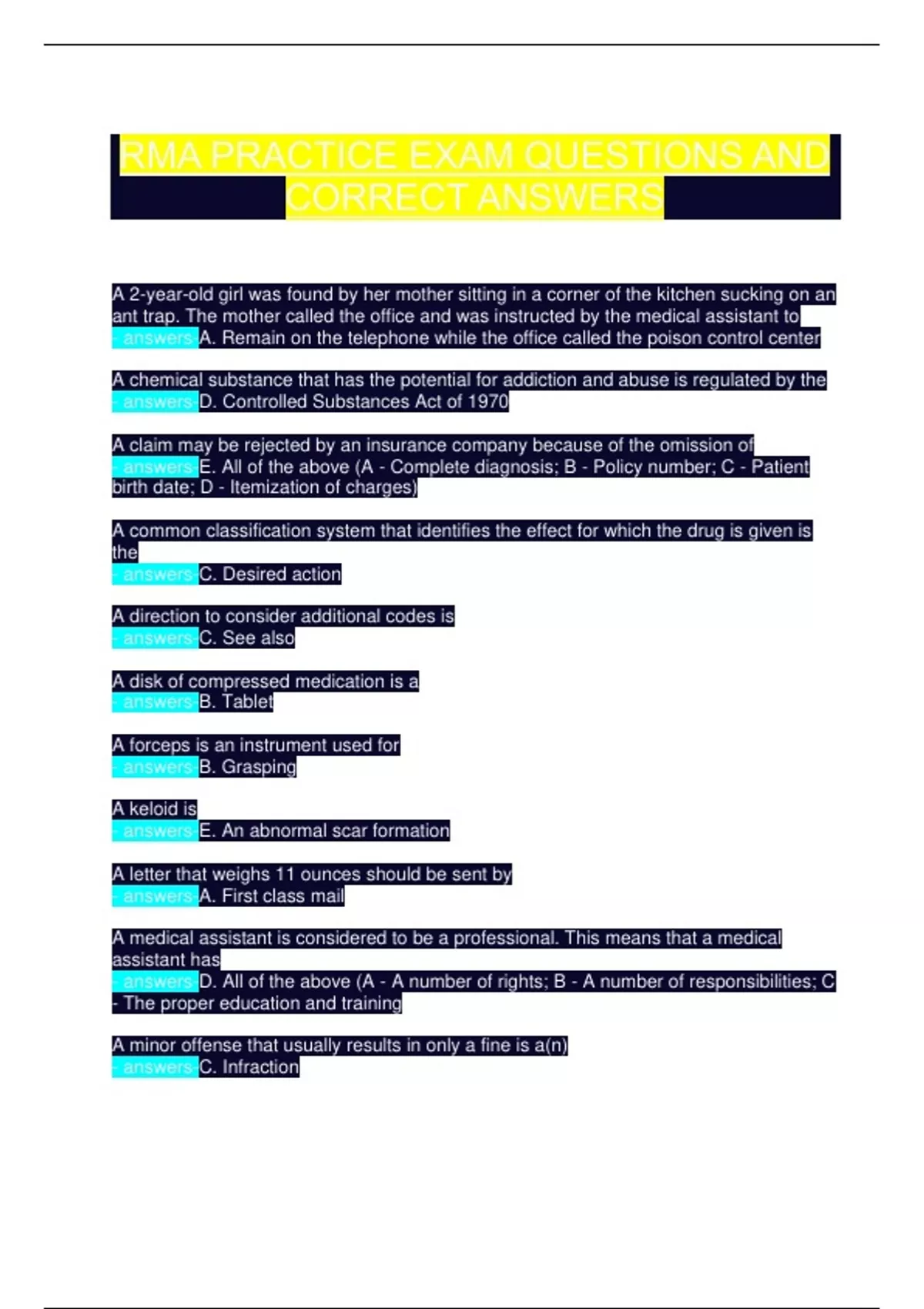 RMA Exam 2025: The Ultimate Registered Medical Assistant Study Guide ...