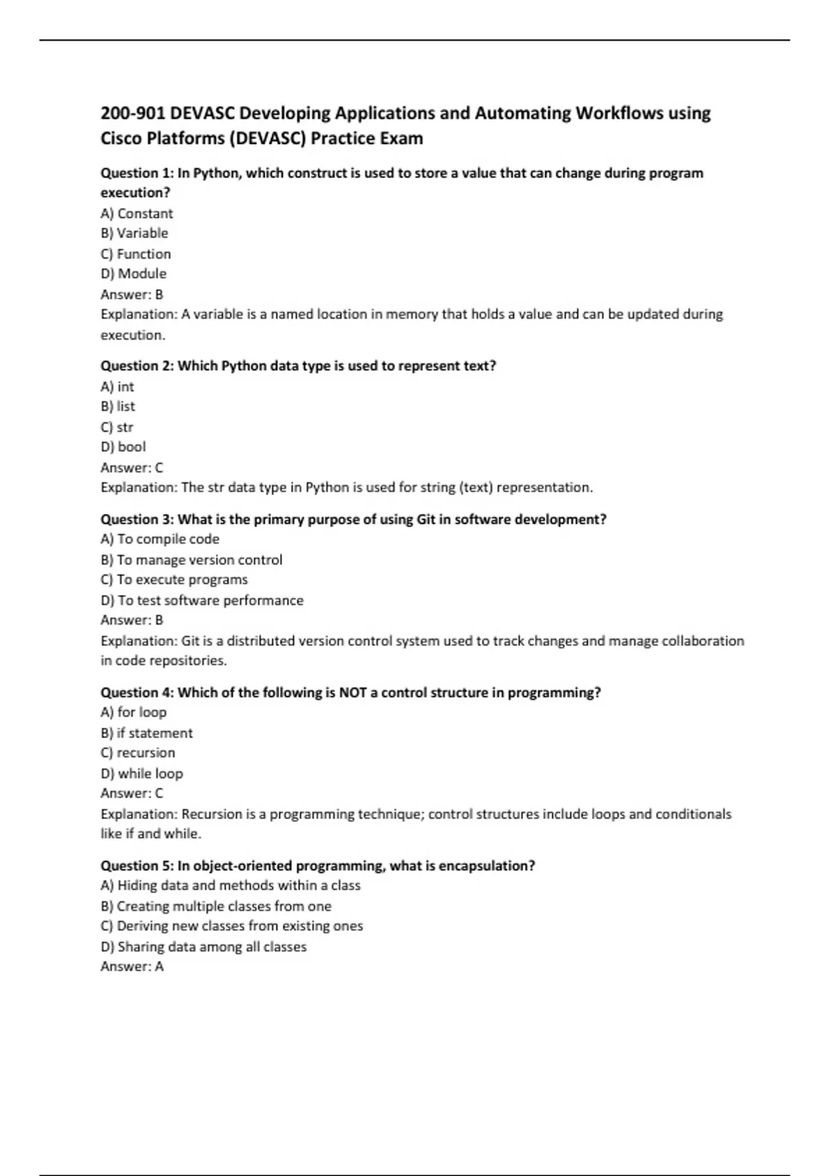 200 901 Devasc Developing Applications And Automating Workflows Using 8000
